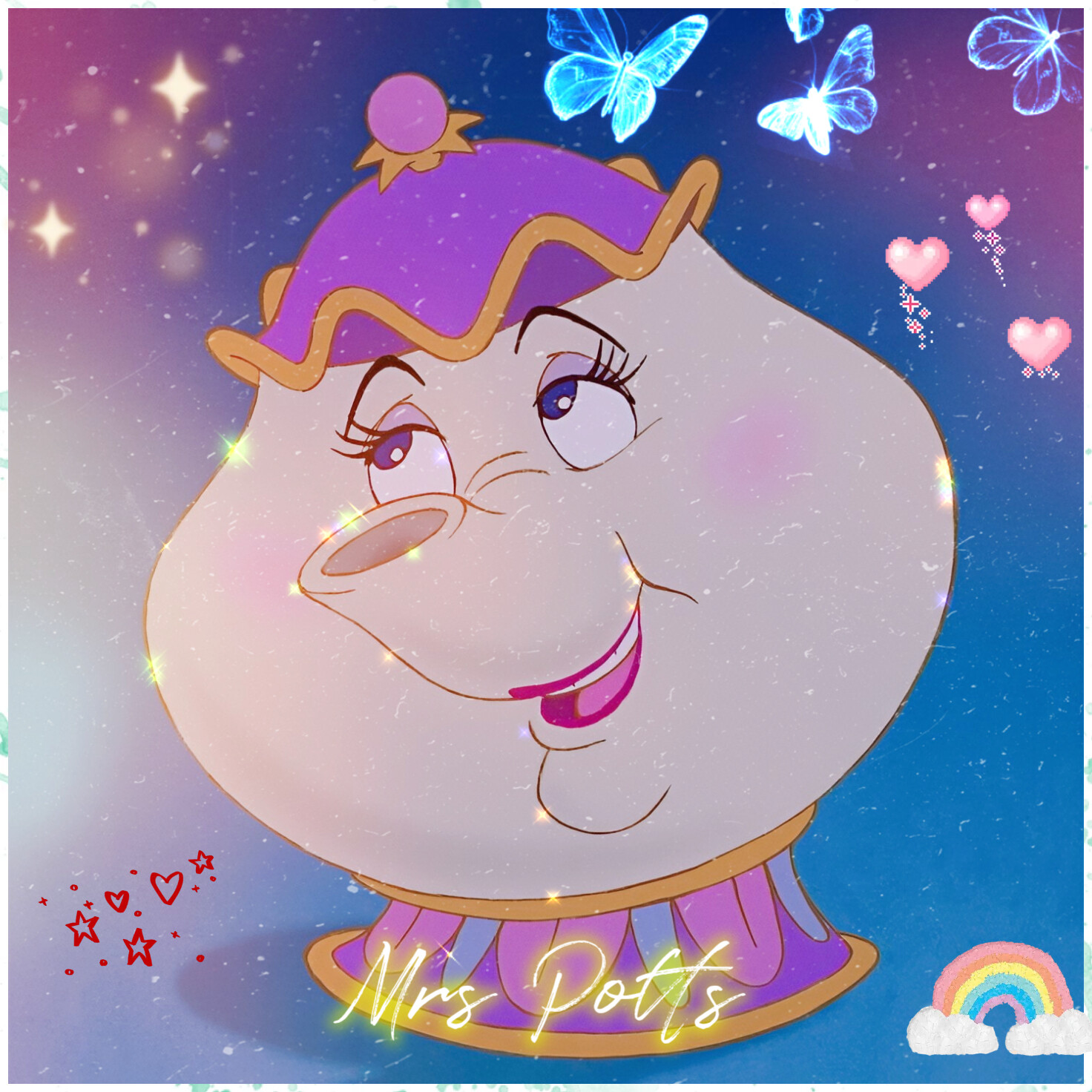 ArtStation - Mrs Potts - Beauty and the Beast