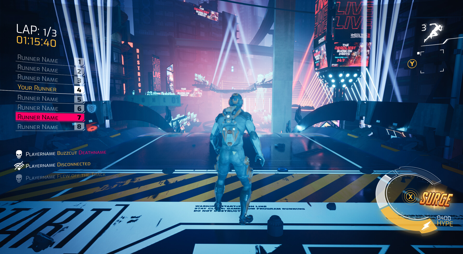 ArtStation - UI Screen - Death Sprint 66 HUD Mock