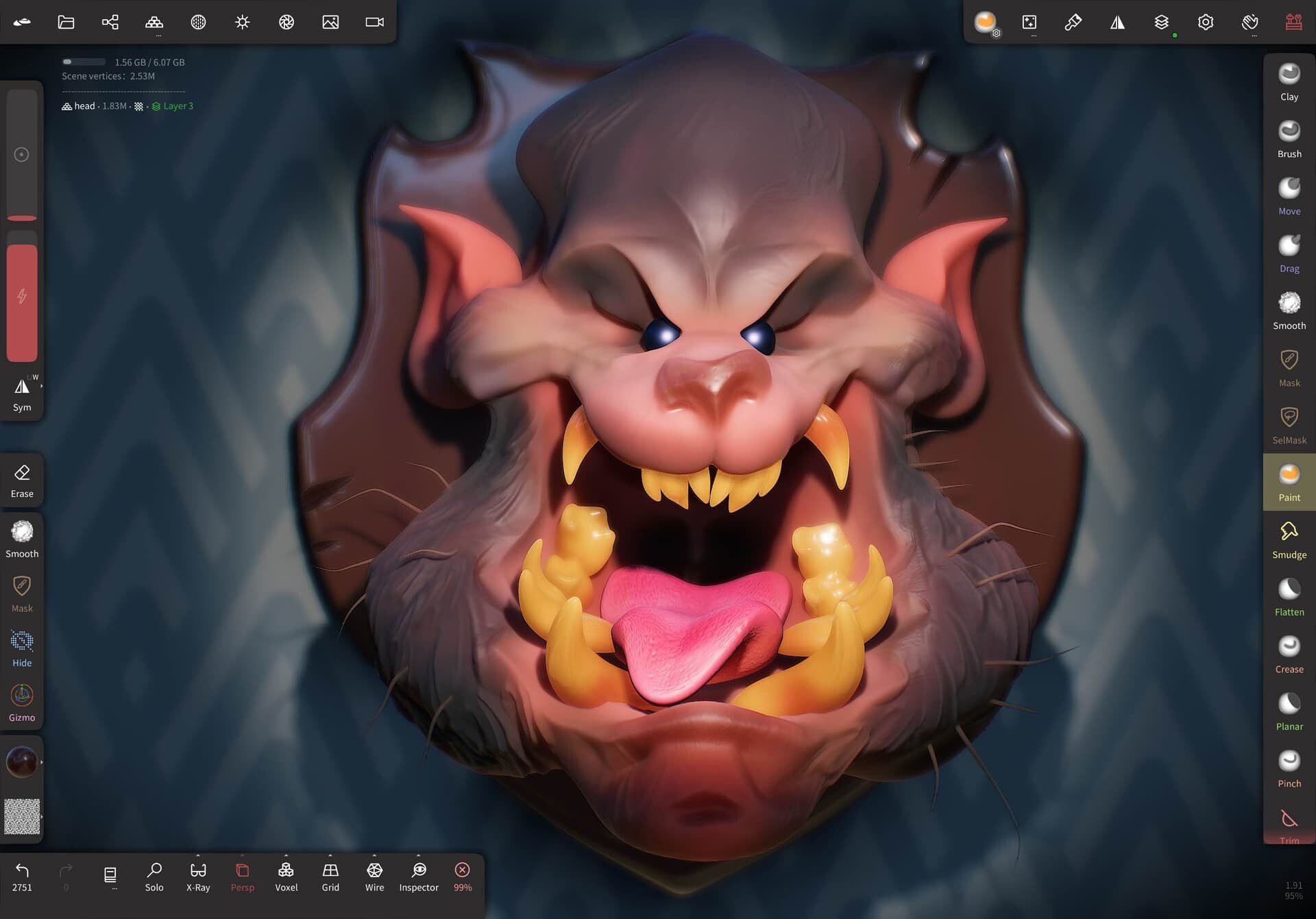 ArtStation - wolfman, 2d concept by Max Grecke