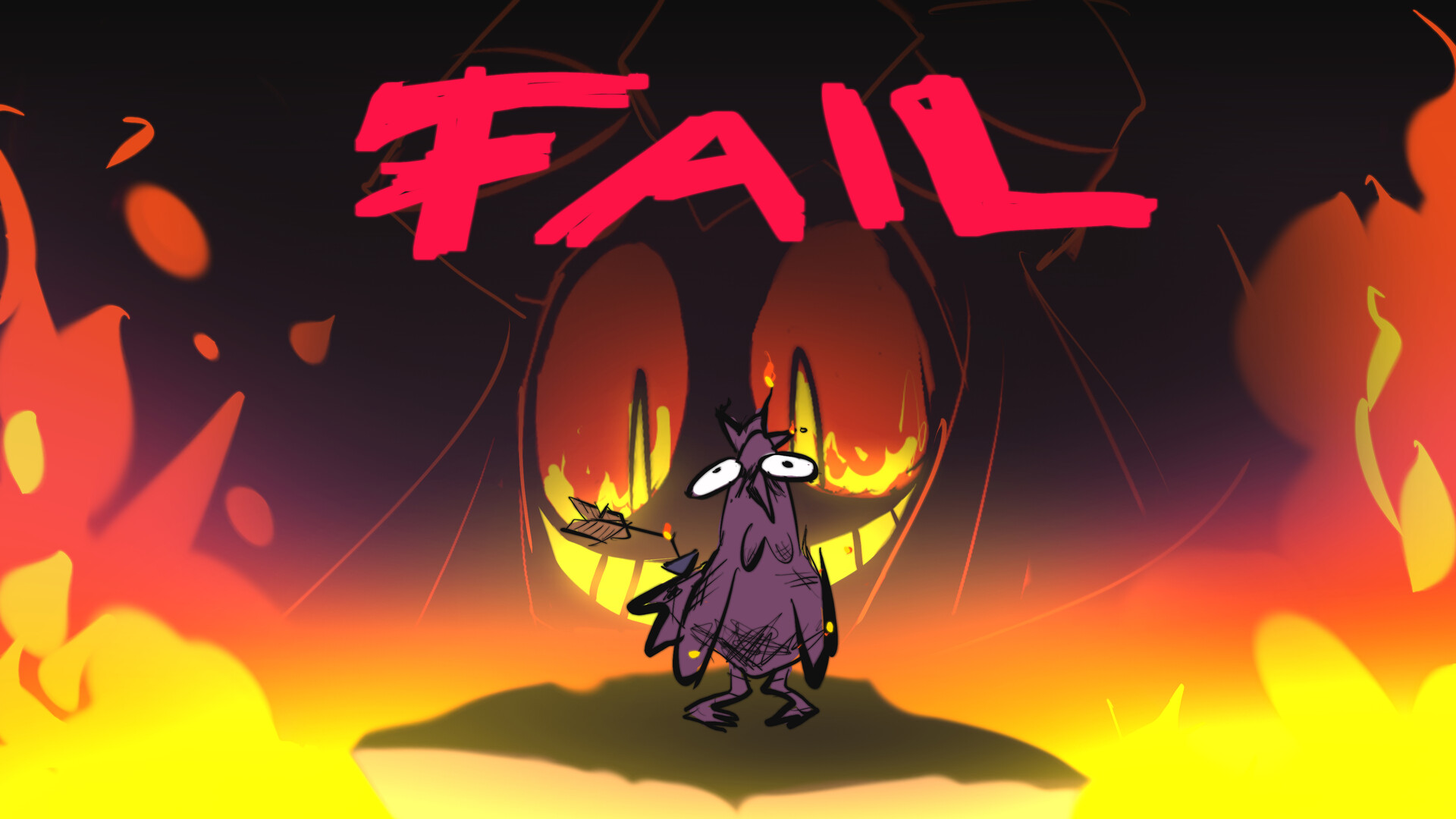 Angy Cortoons - Hell's Chicken - Game Character Design