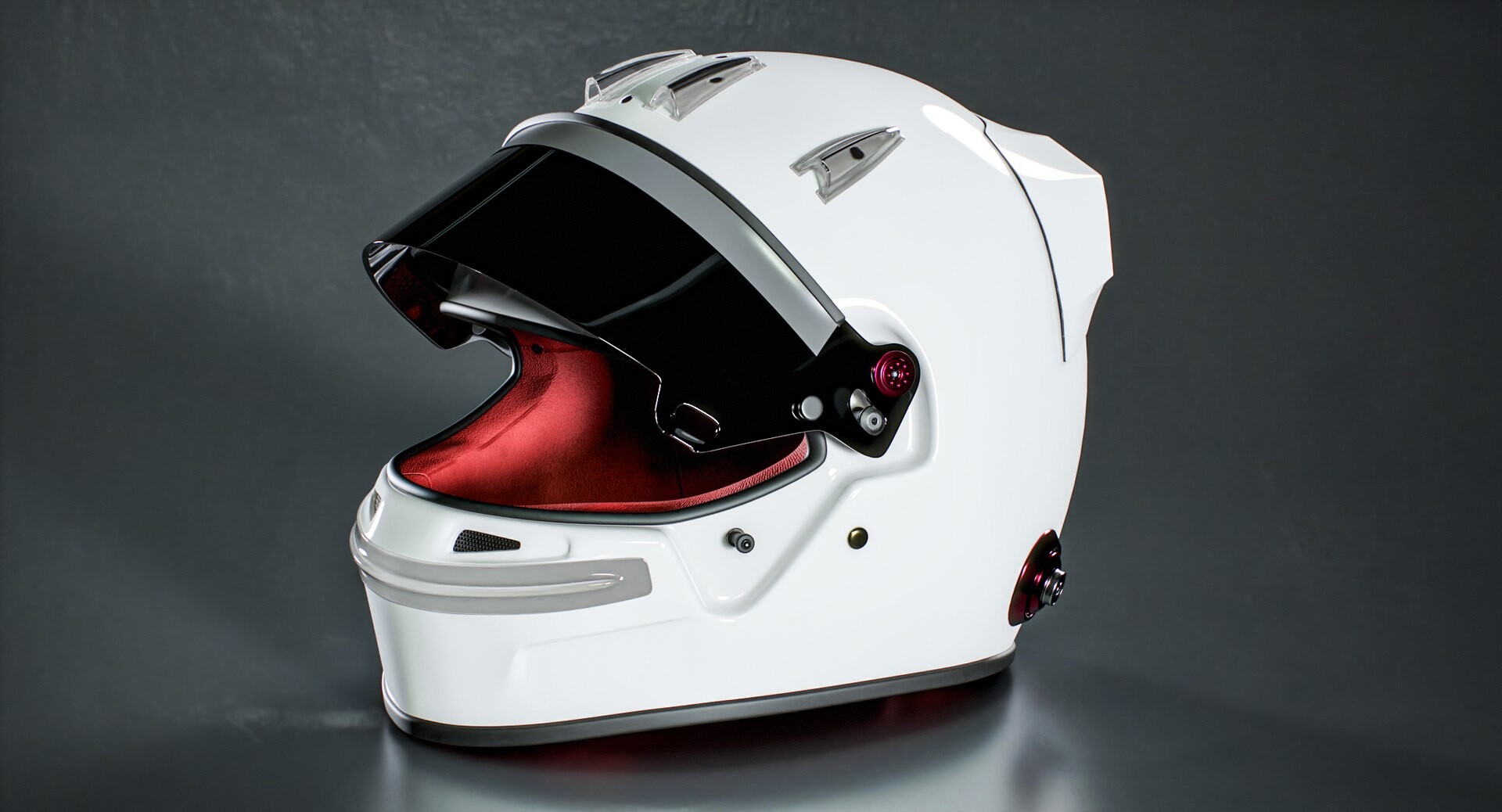 Opticaldreamsoft Bell Hp77 F1 Helmet White Mockup 2025 Pbr 3d Model