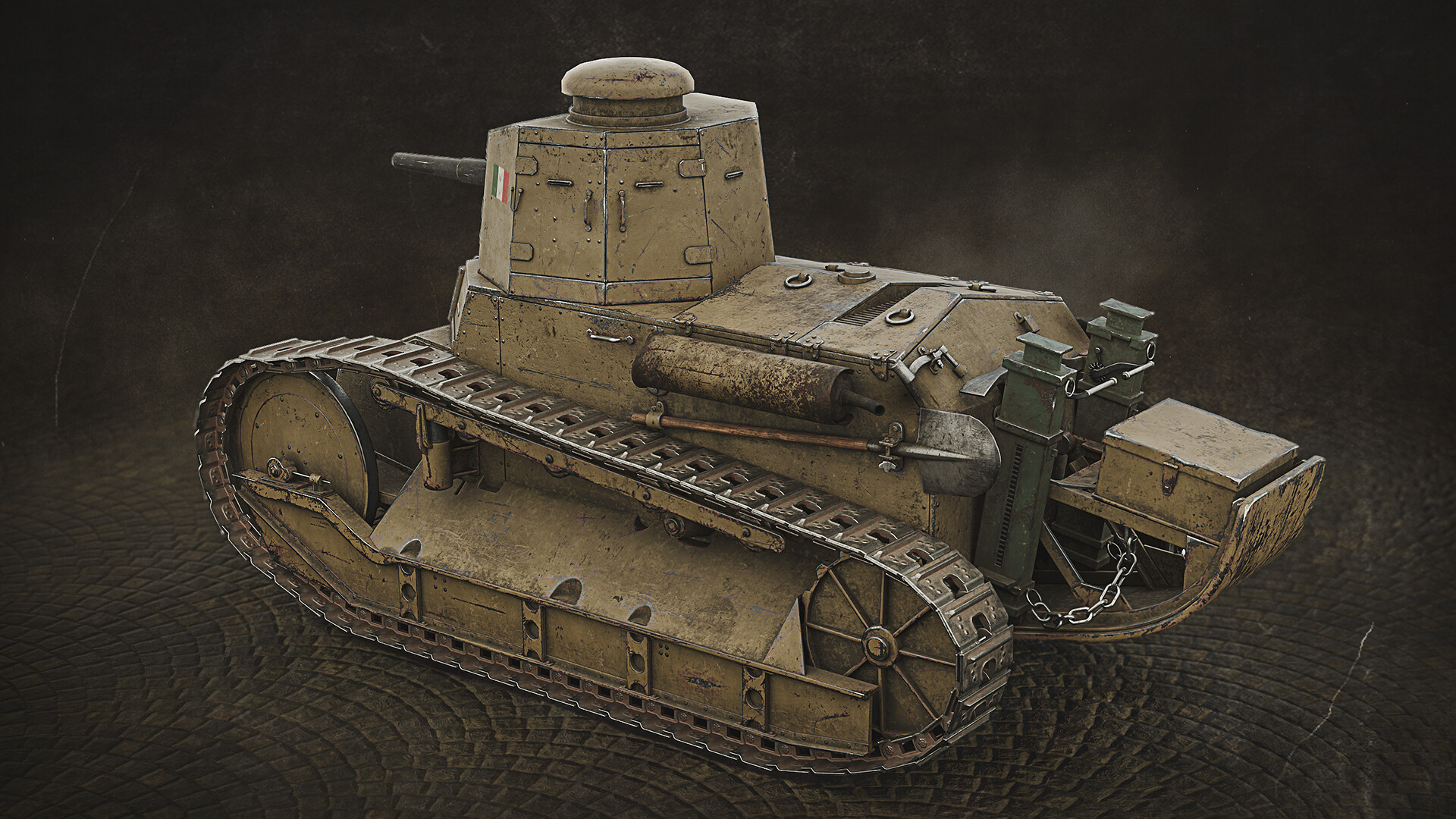 ArtStation - Fiat 3000 Tank 3D Model