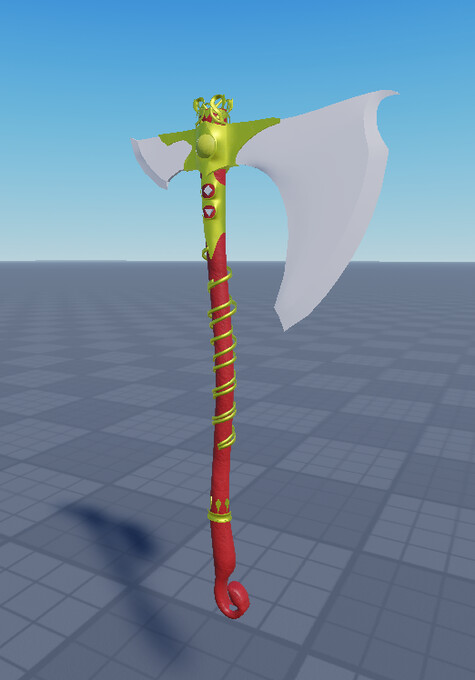 ArtStation - Low poly Roblox god of war axe