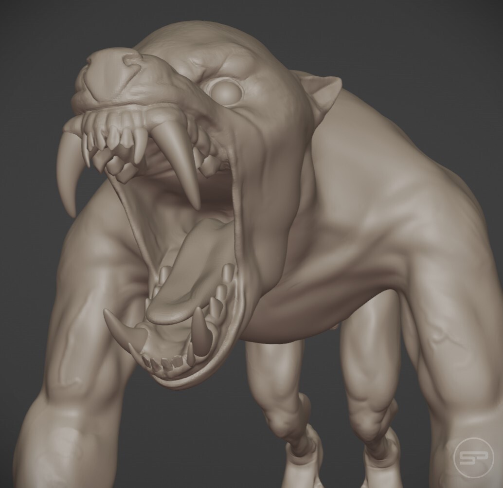 ArtStation - Digital Sculpting Study: Werewolf