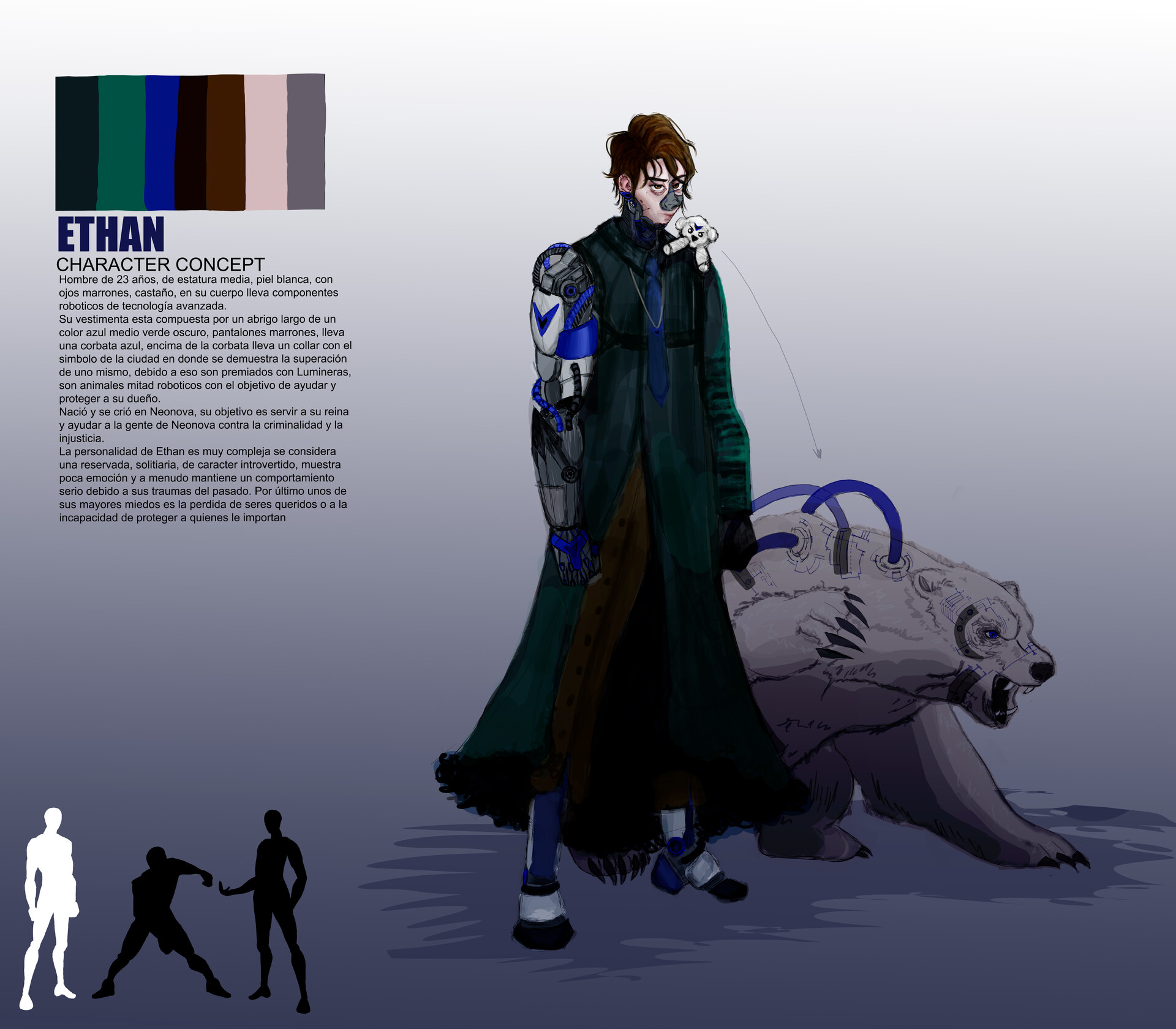 ArtStation - creation of a character, Ethan