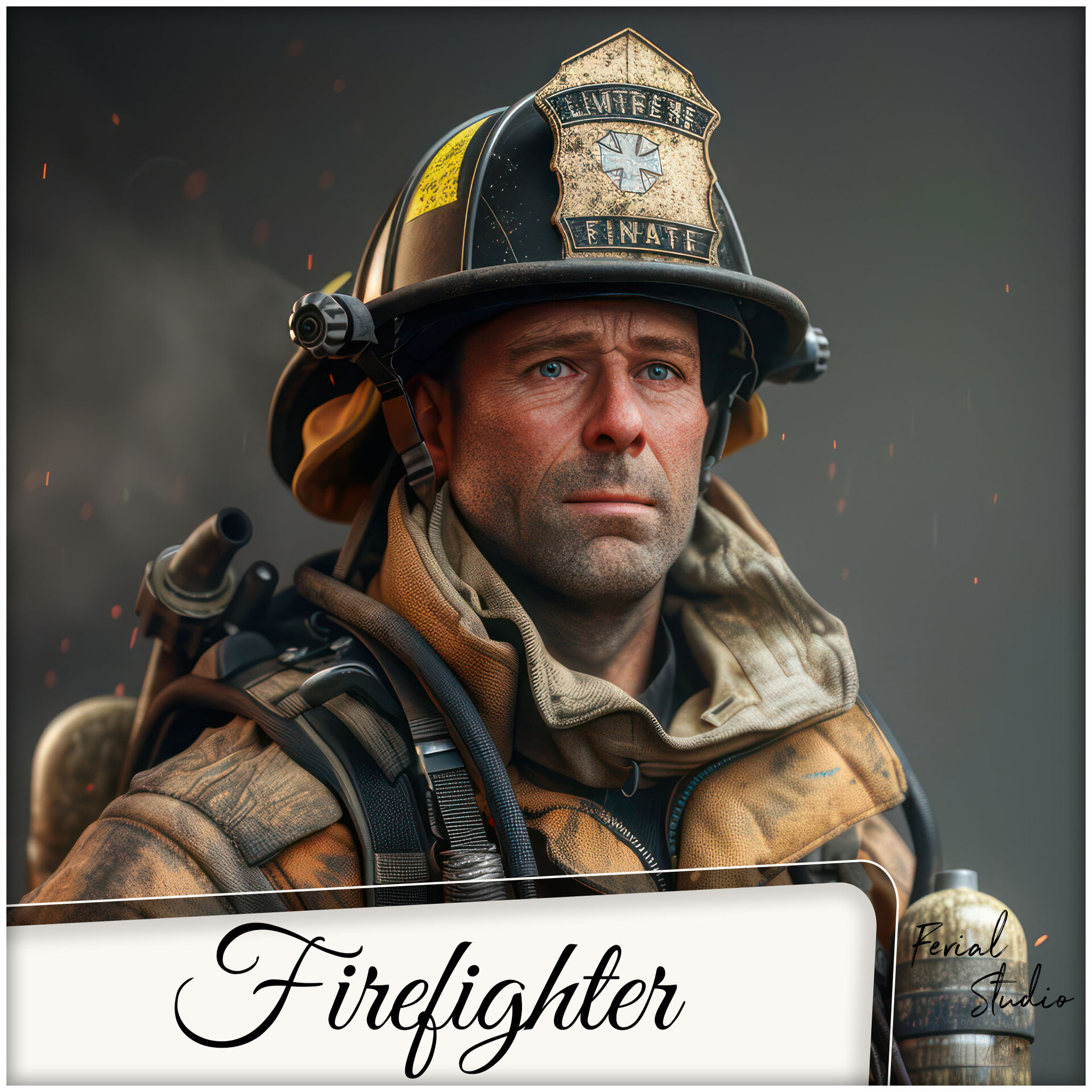 ArtStation - 🔹310 Firefighter Character Reference Image Pack v.64 |4K|