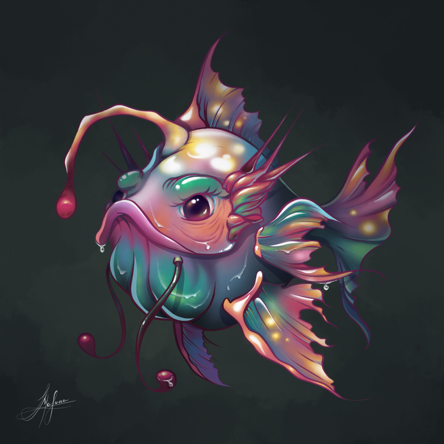 ArtStation - Angler fish