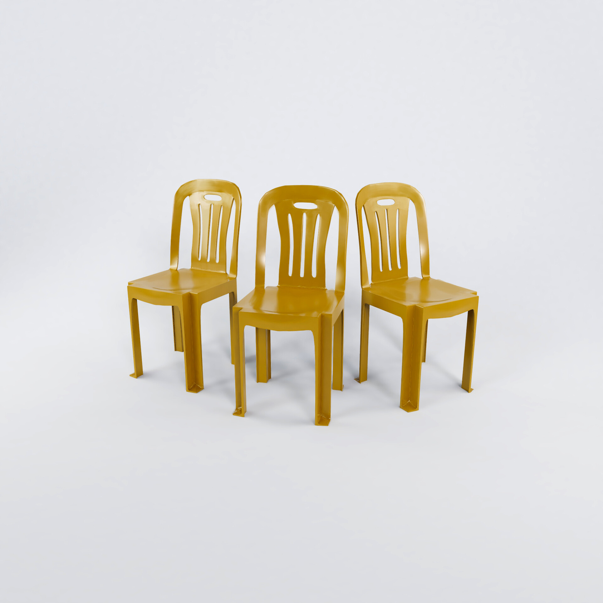 ArtStation - Realistic Plastic Chair Set – 3D Model