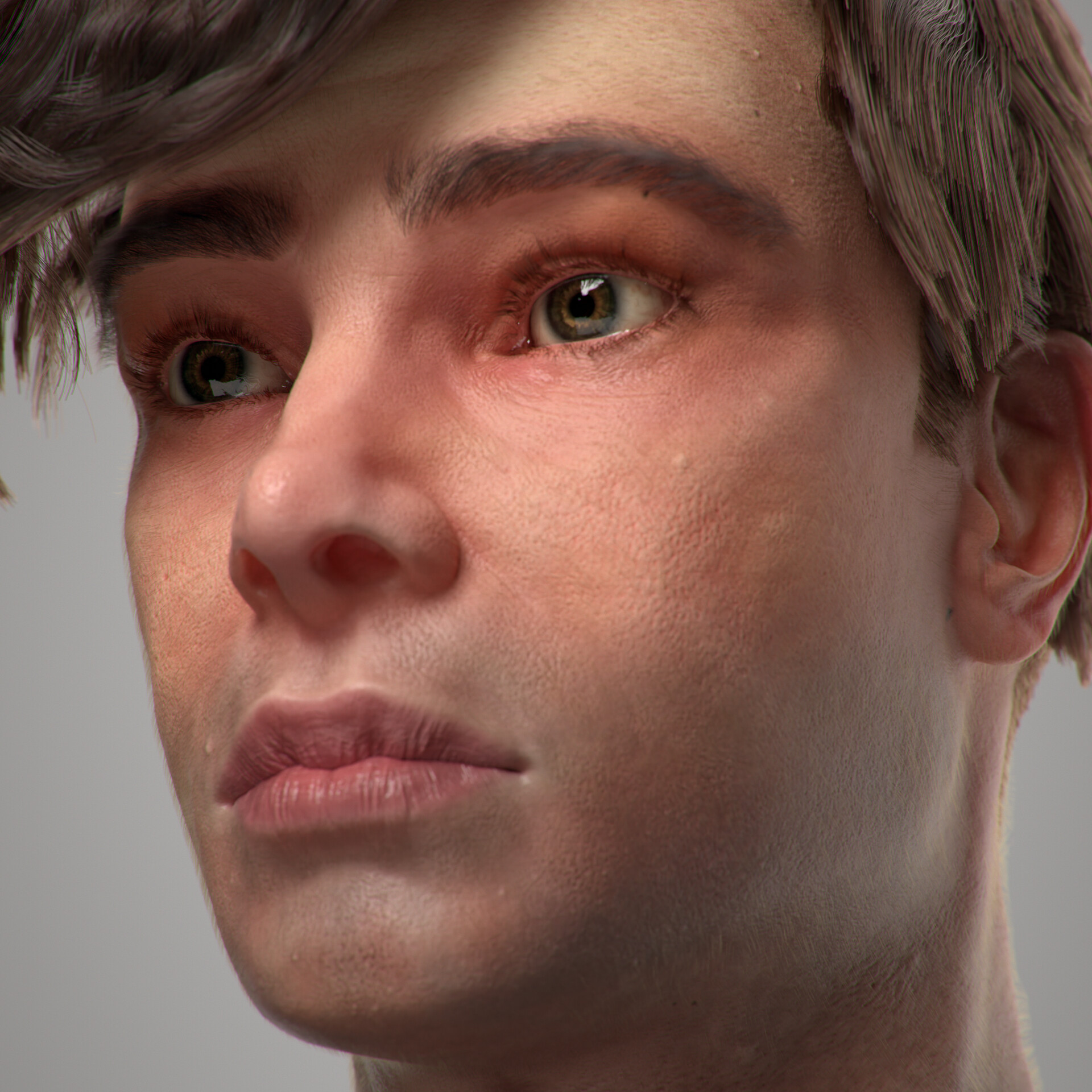 ArtStation - Guy: Realistic Human Portrait
