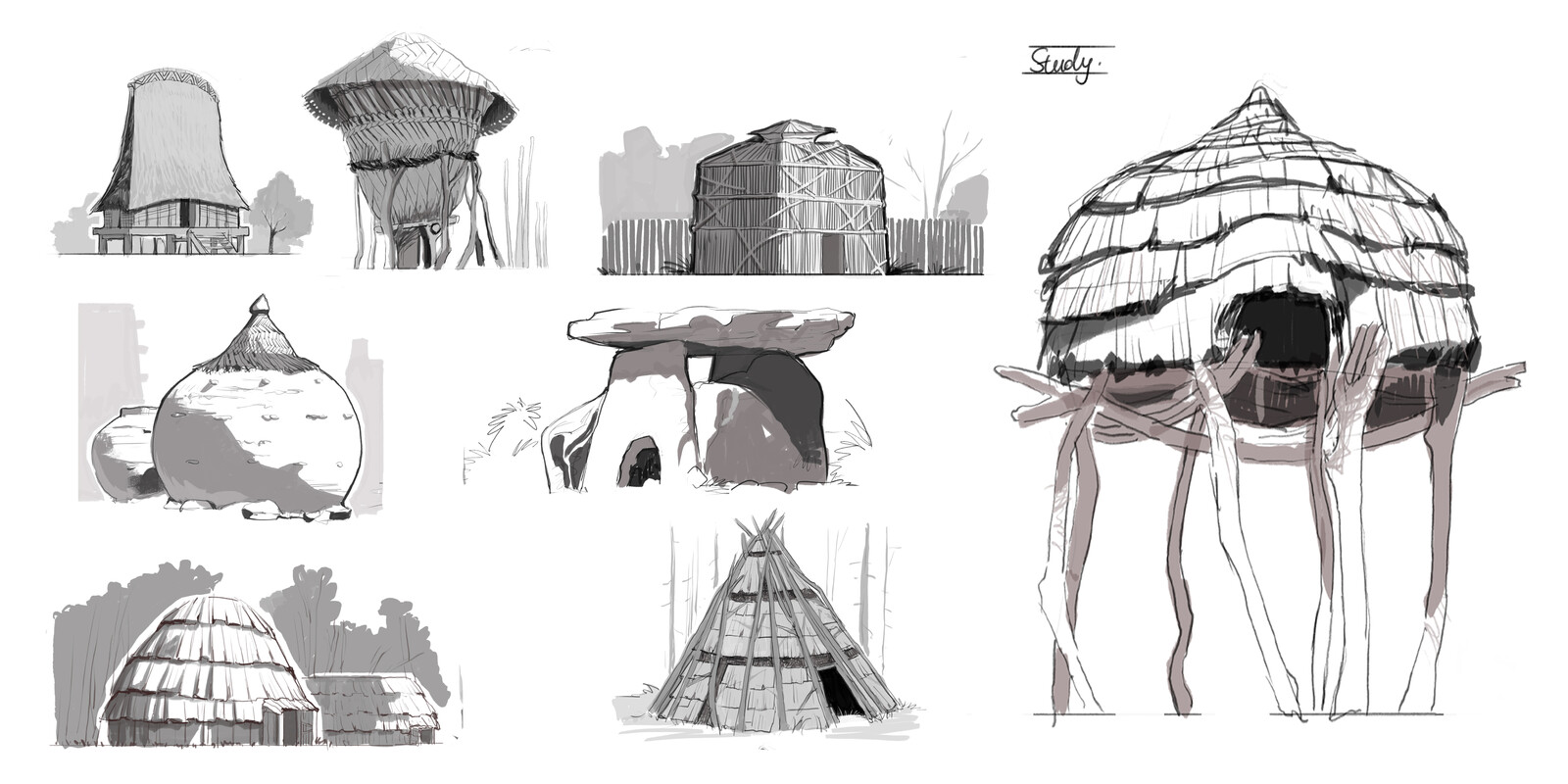 Jacob Yan - Architecture Sketches