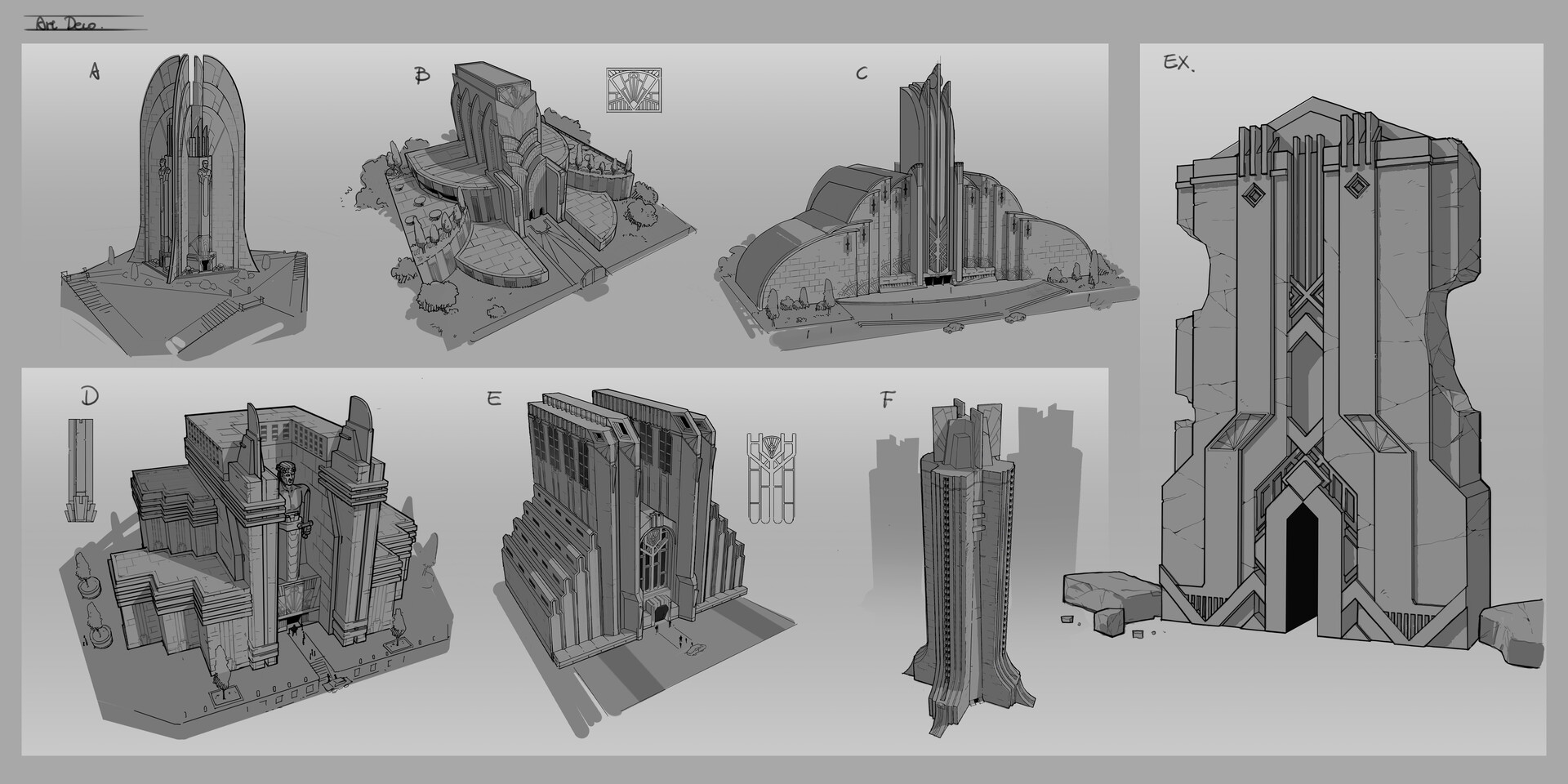 Jacob Yan - Architecture Sketches
