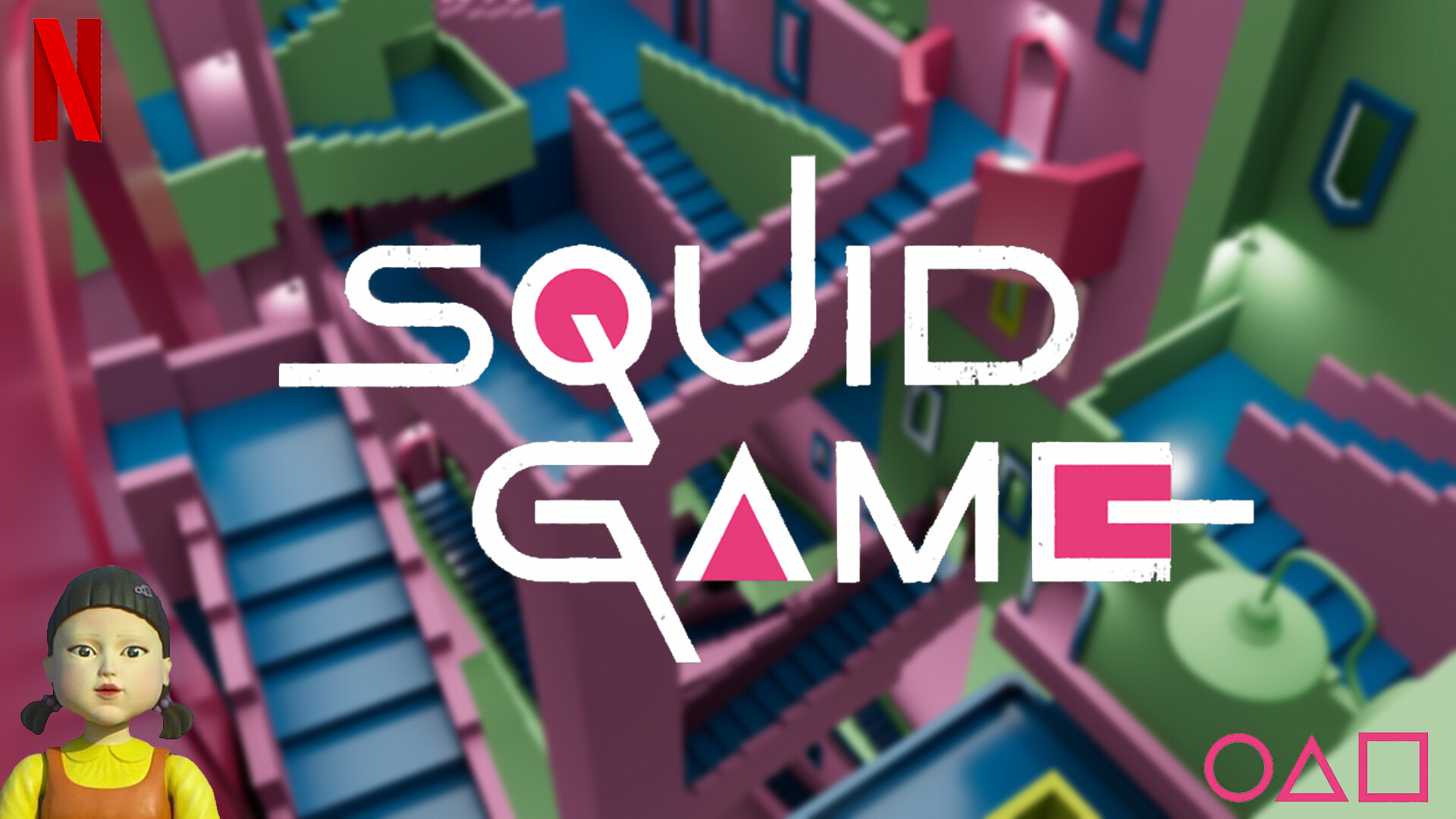 ArtStation - Squid Game: The Staircase Room