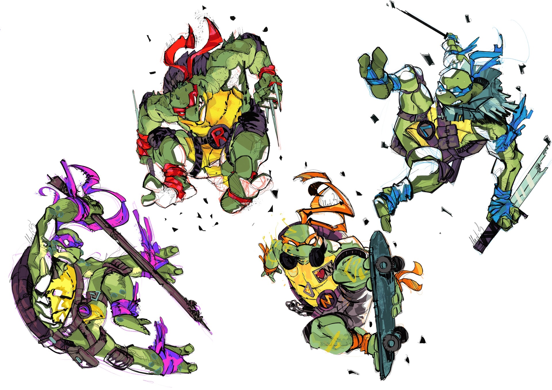 ArtStation - TMNT_Sketches