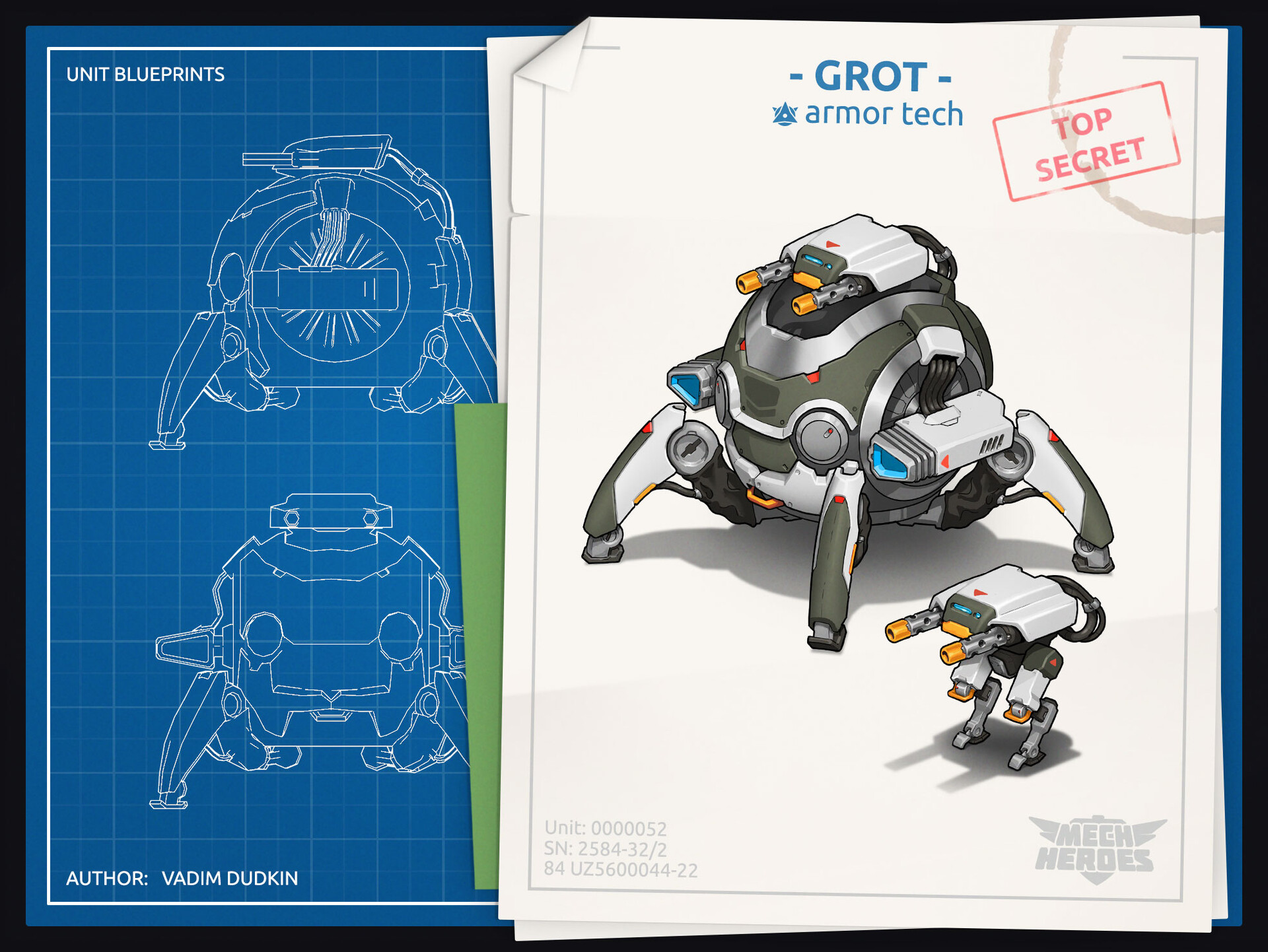 ArtStation - Mech Heroes unit concepts