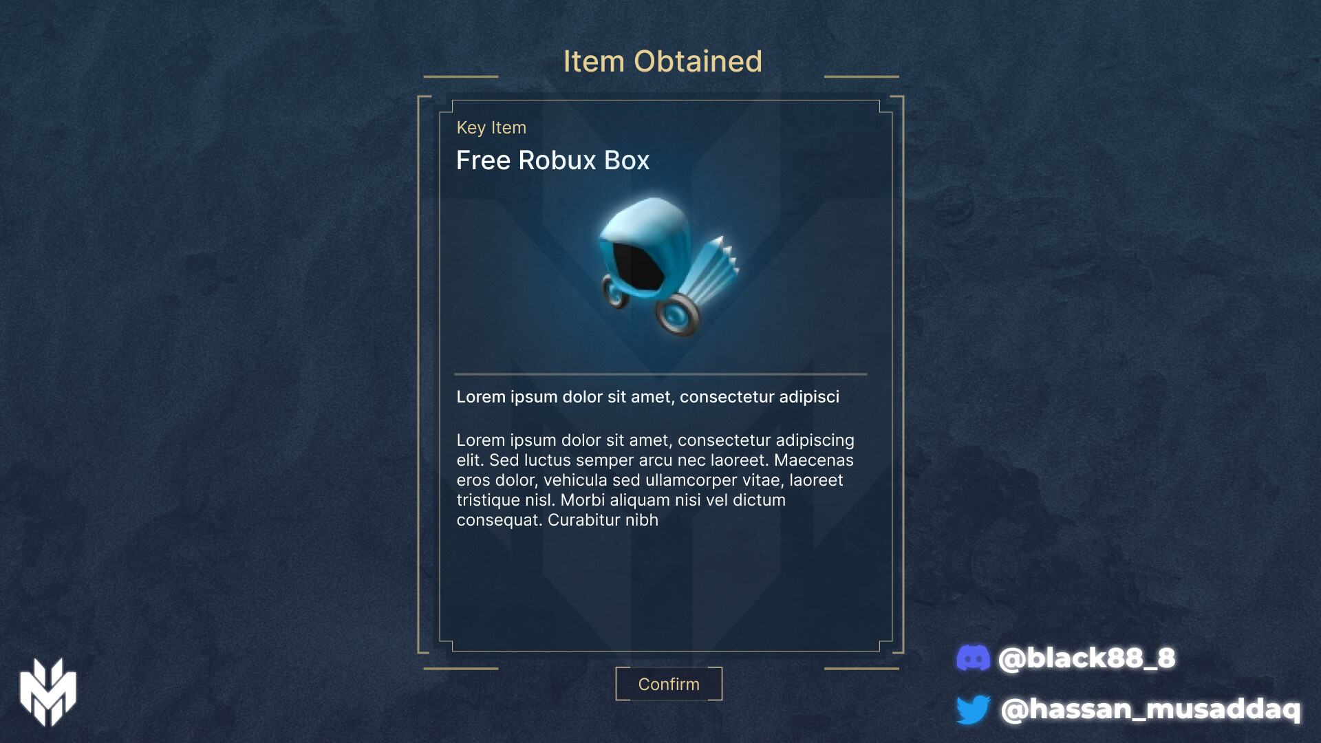 ArtStation - Modern Item UI Design