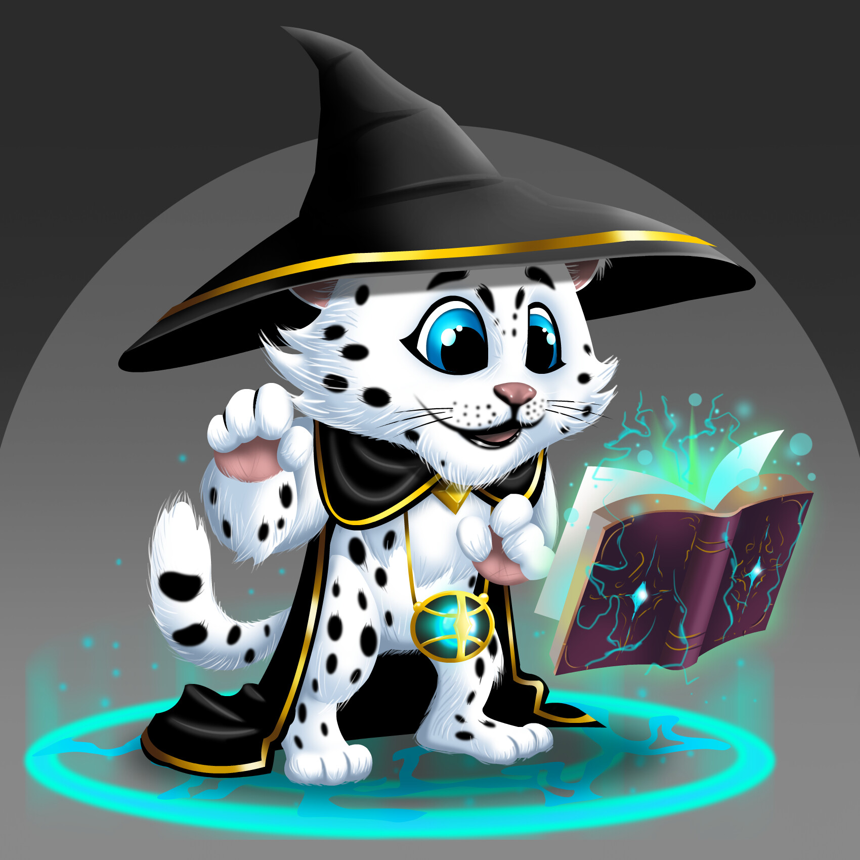 ArtStation - The Young Leopard Wizard