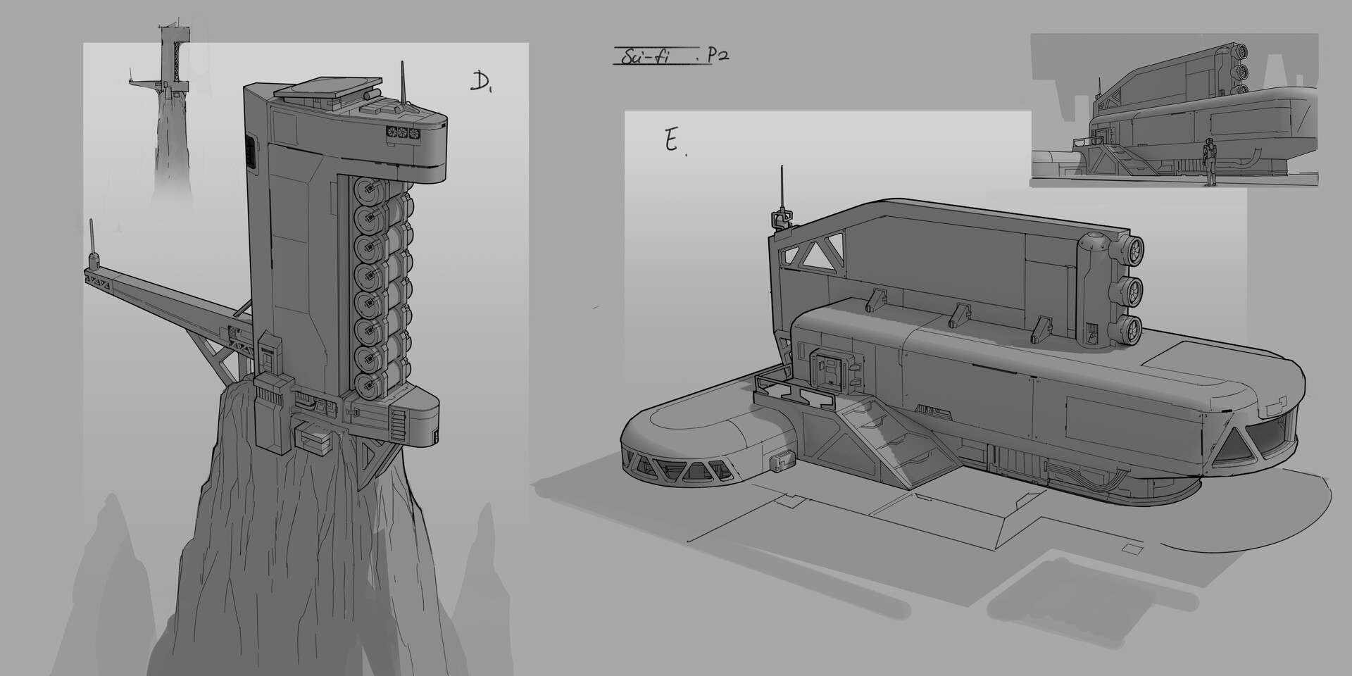 Jacob Yan - Architecture Sketches