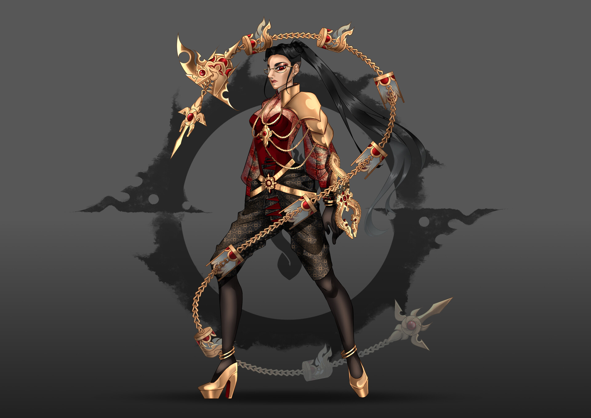 ArtStation - Veres : Fire serpent spirit loop