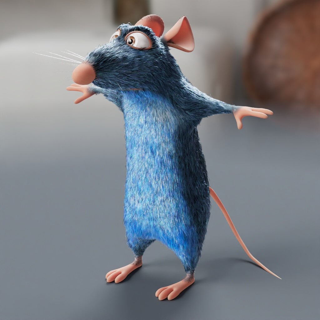 how to draw remy the rat