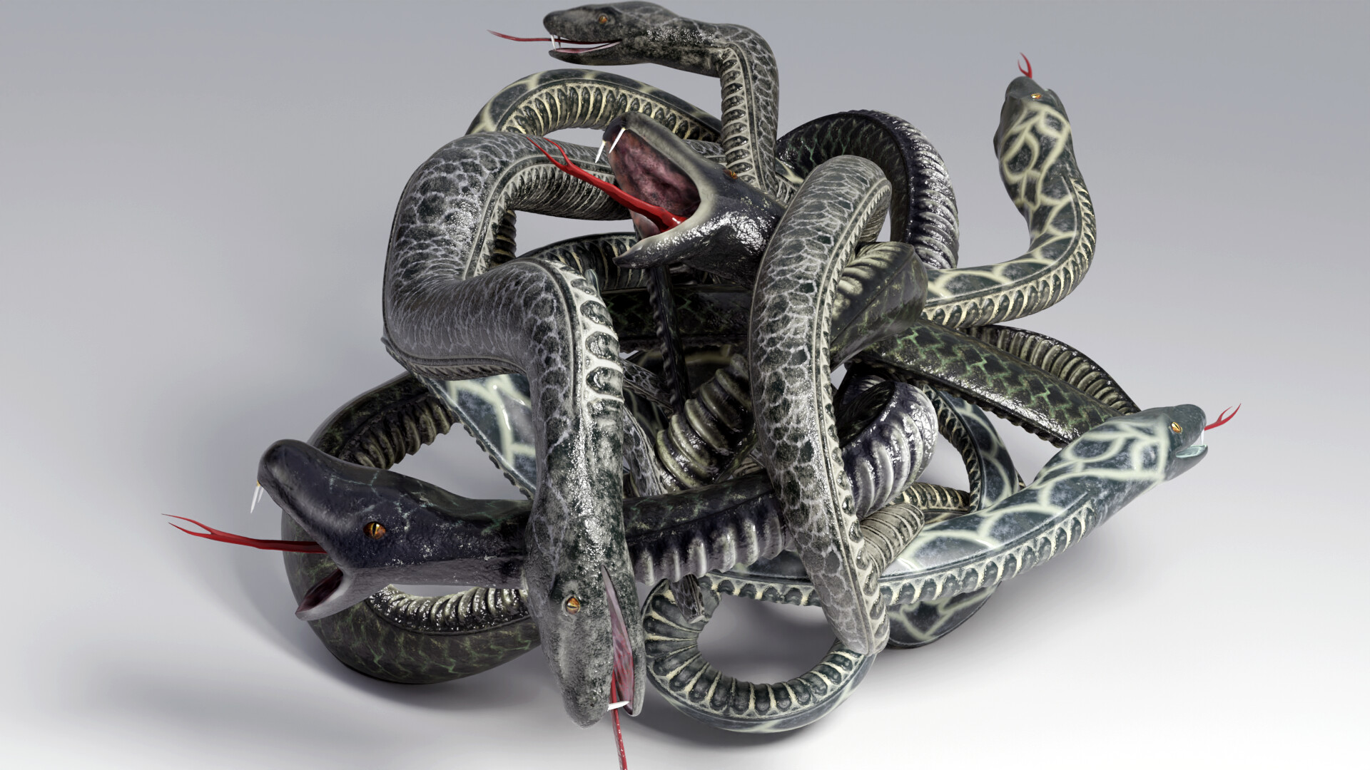 ArtStation - Stone snakes