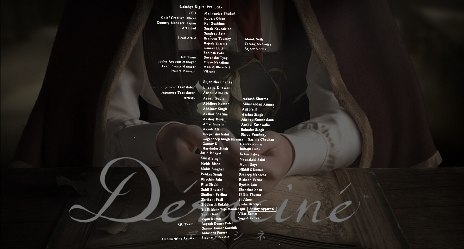 ArtStation - Deracine - Credits