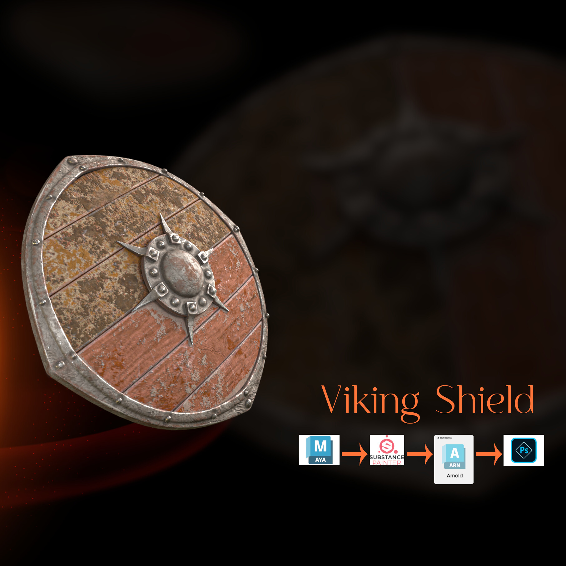 Xen ⇌ 3D - Viking Warrior's Shield 3D
