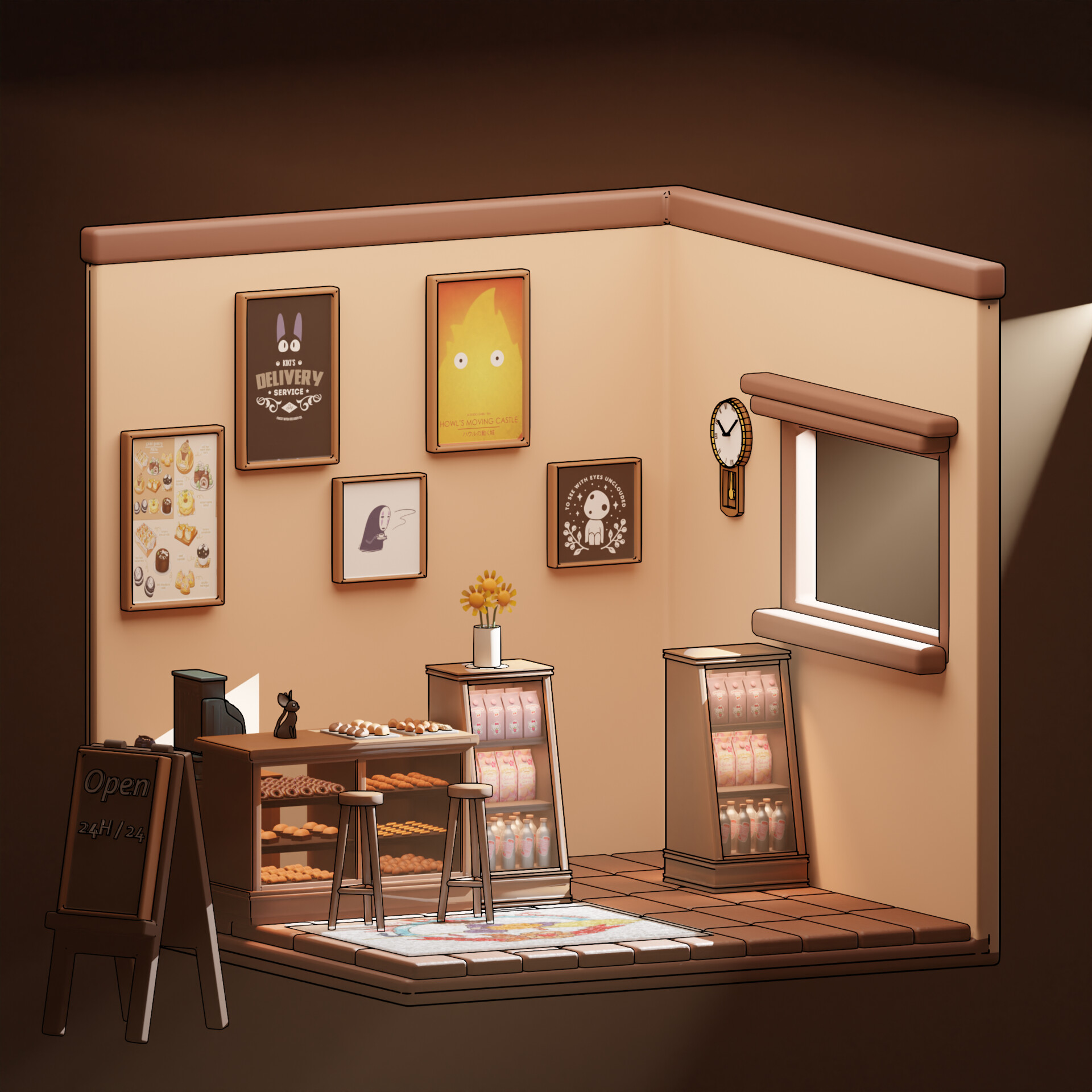 ArtStation - Kiki's Delivery Service Bakery