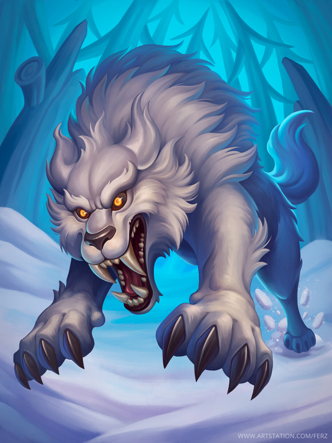 ArtStation - Dire wolf