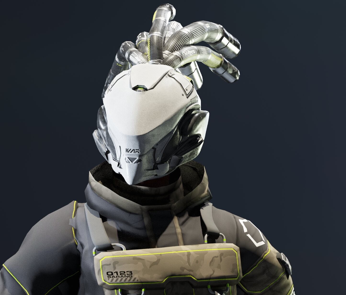 ArtStation - Cyber Helmet