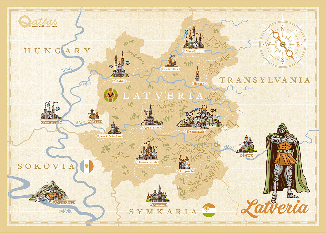 ArtStation - Latveria Fantasy Map
