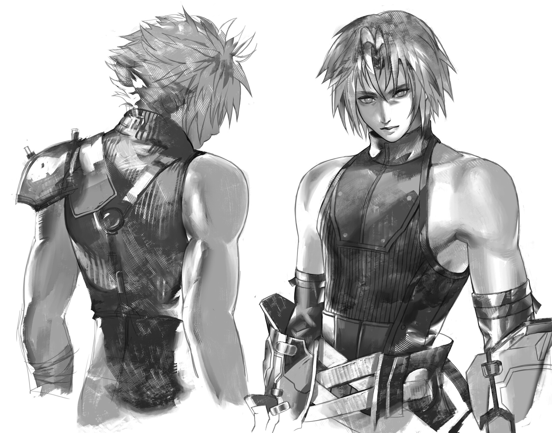 ArtStation - FF7 sketches