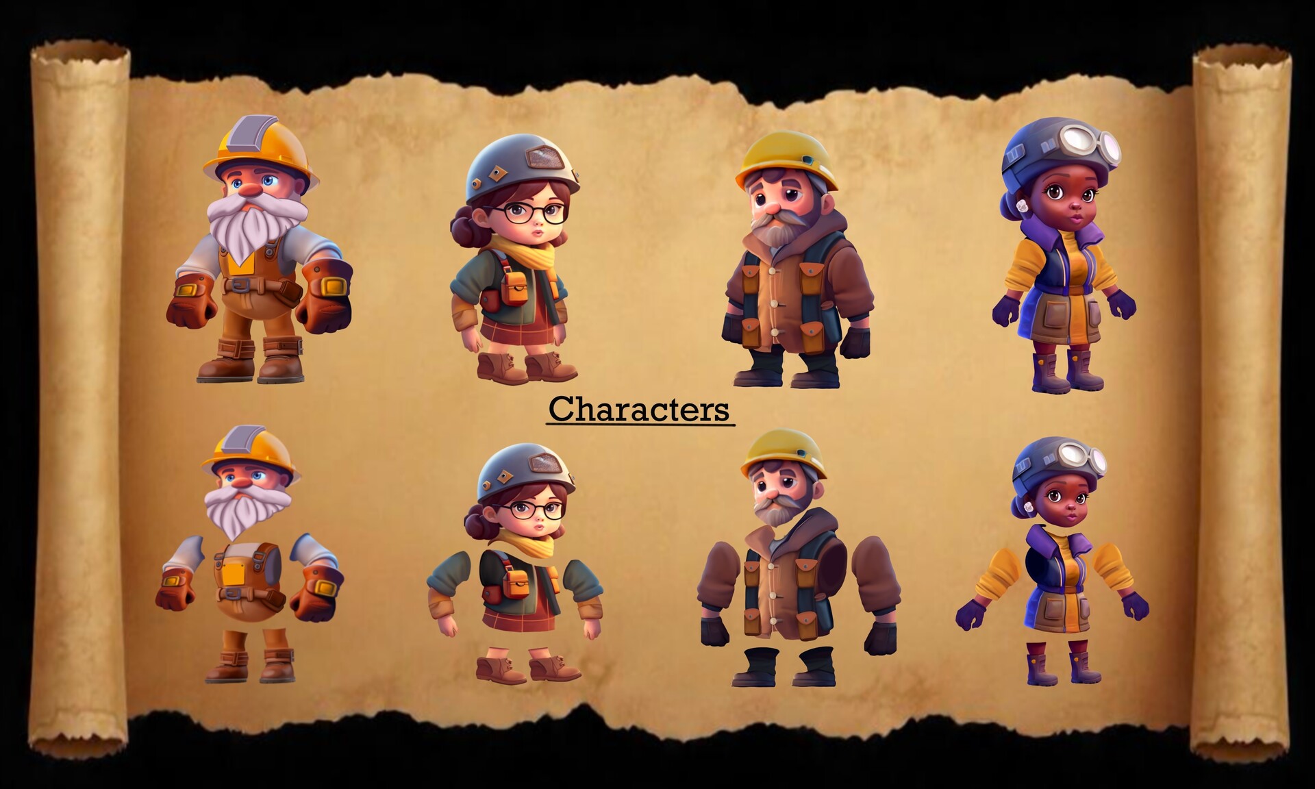 ArtStation - Nuggest Rush Characters