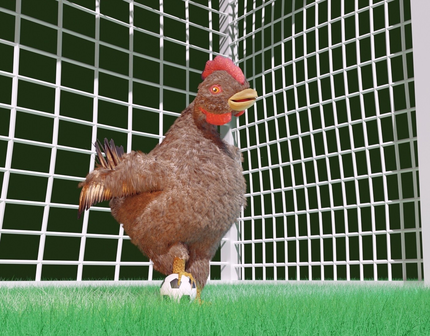 ArtStation - The football chicken