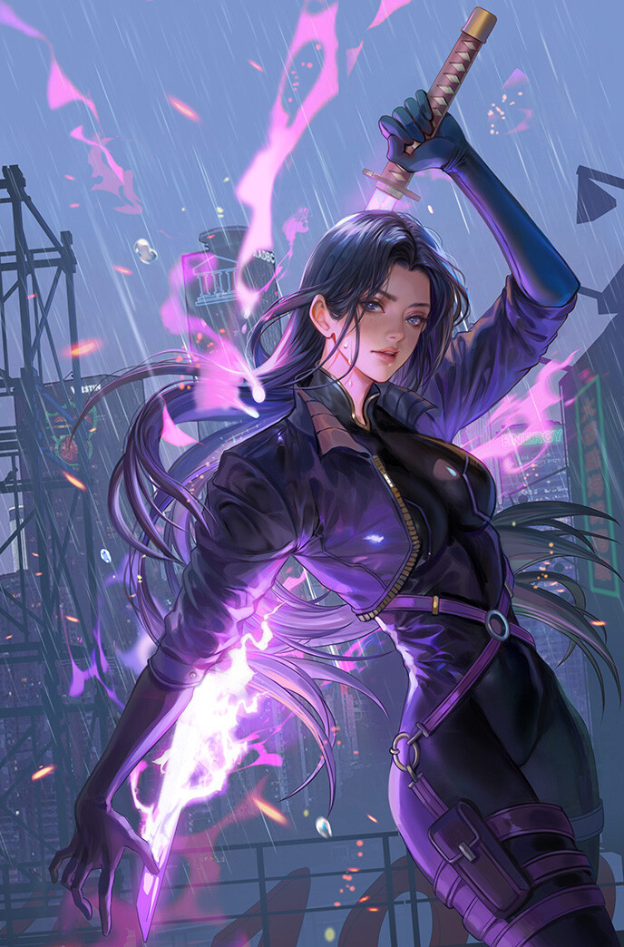 ArtStation - Psylocke #6 Variant cover for Marvel