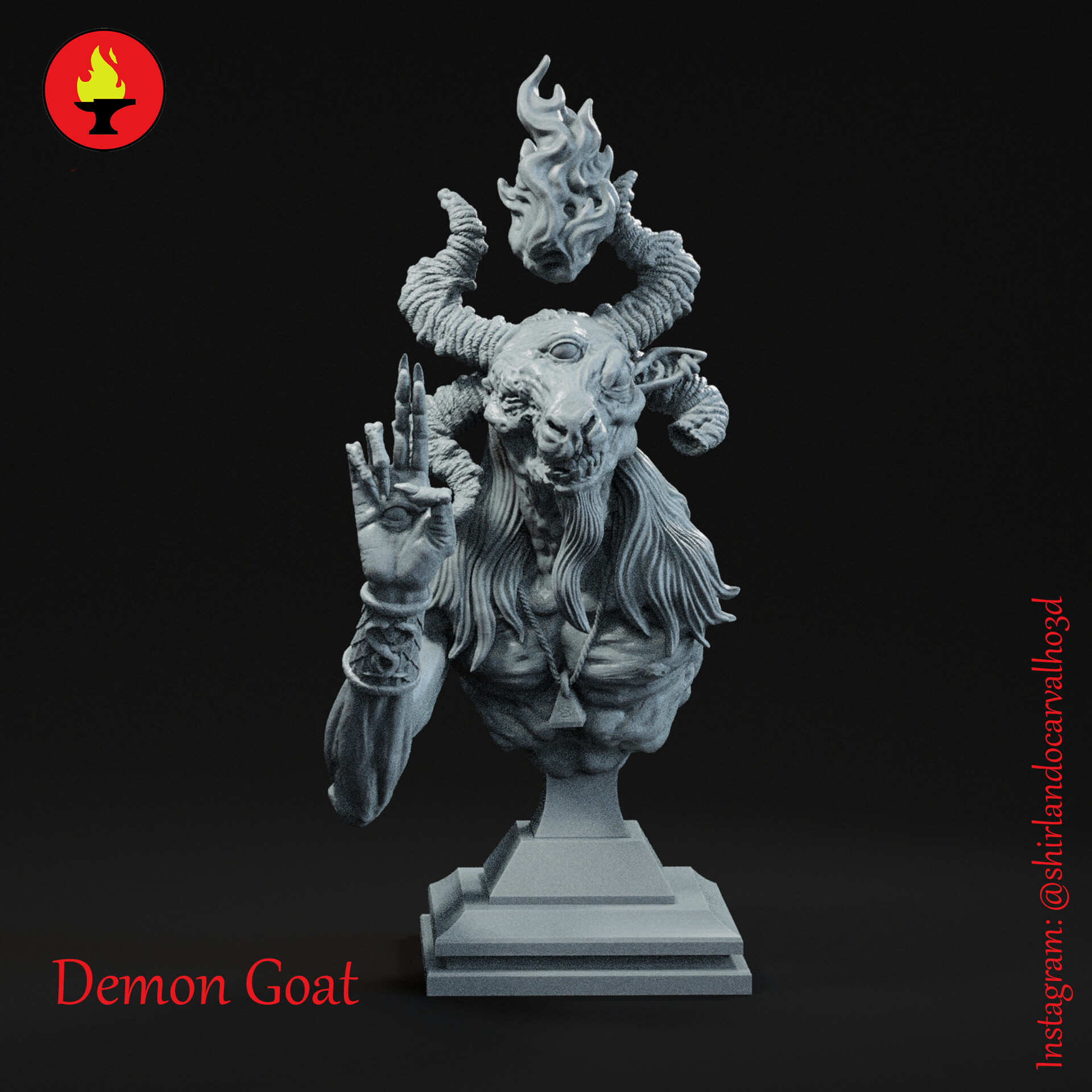 ArtStation - Demon Bust