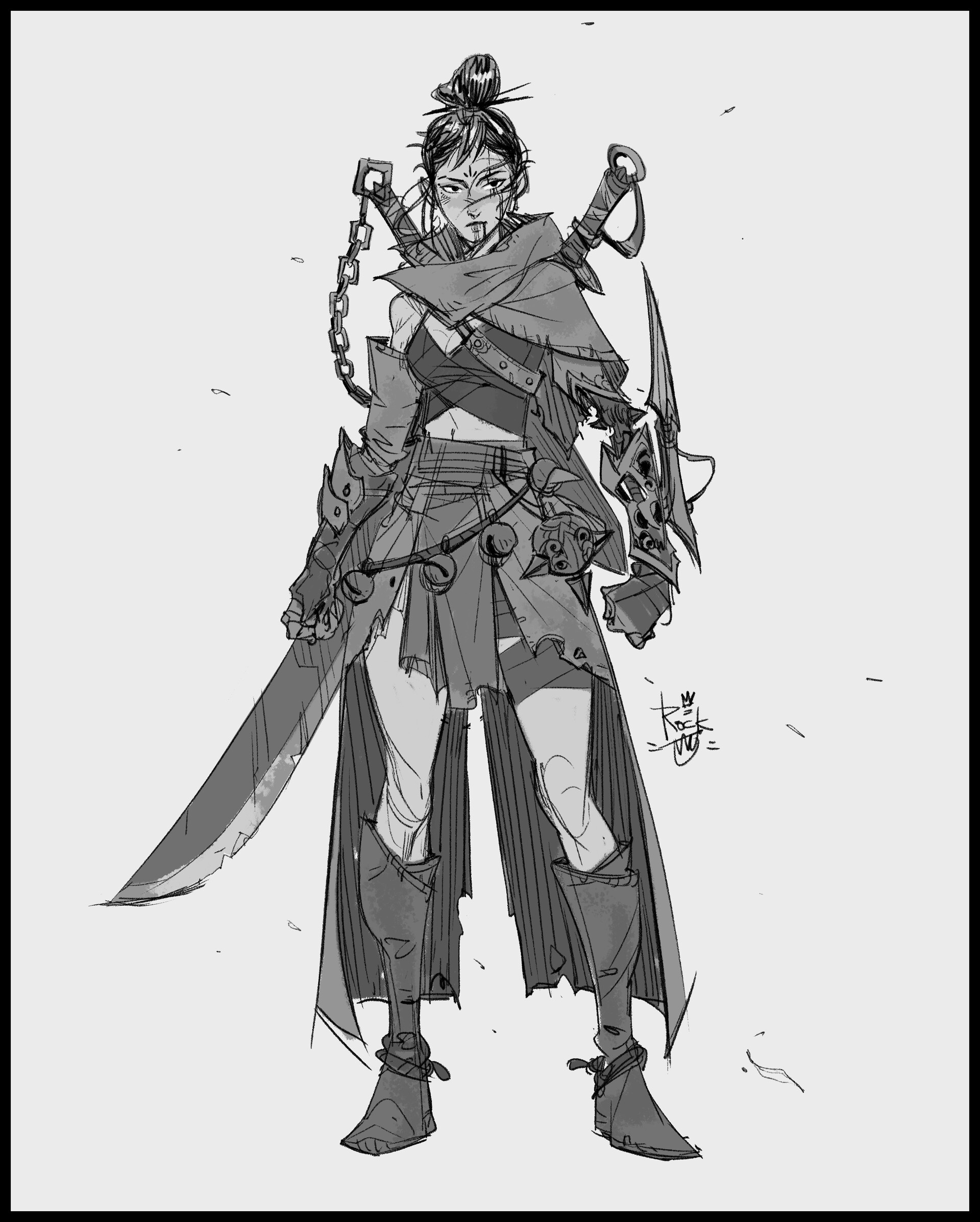 Rock D - Some Wu Xia Female Character Variants