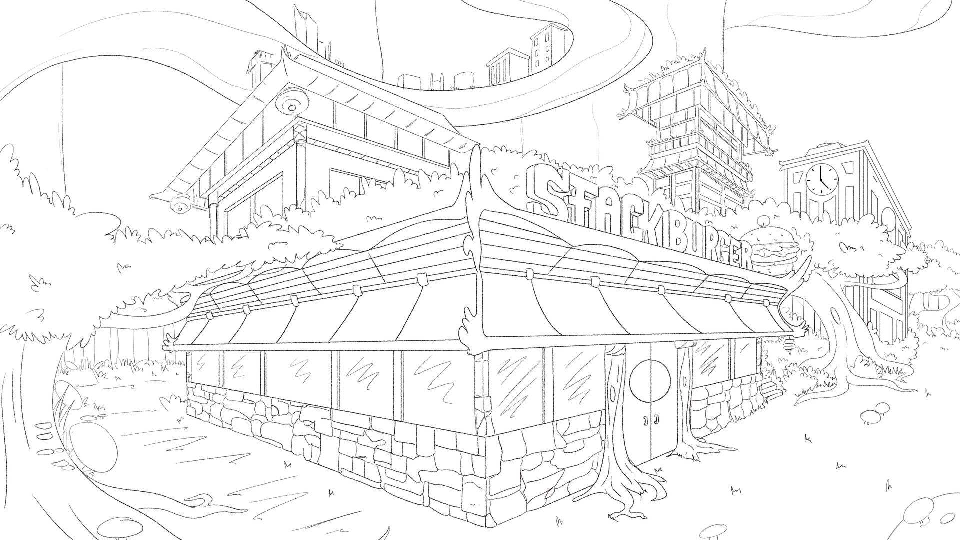 ArtStation - Stack Burger Restaurant