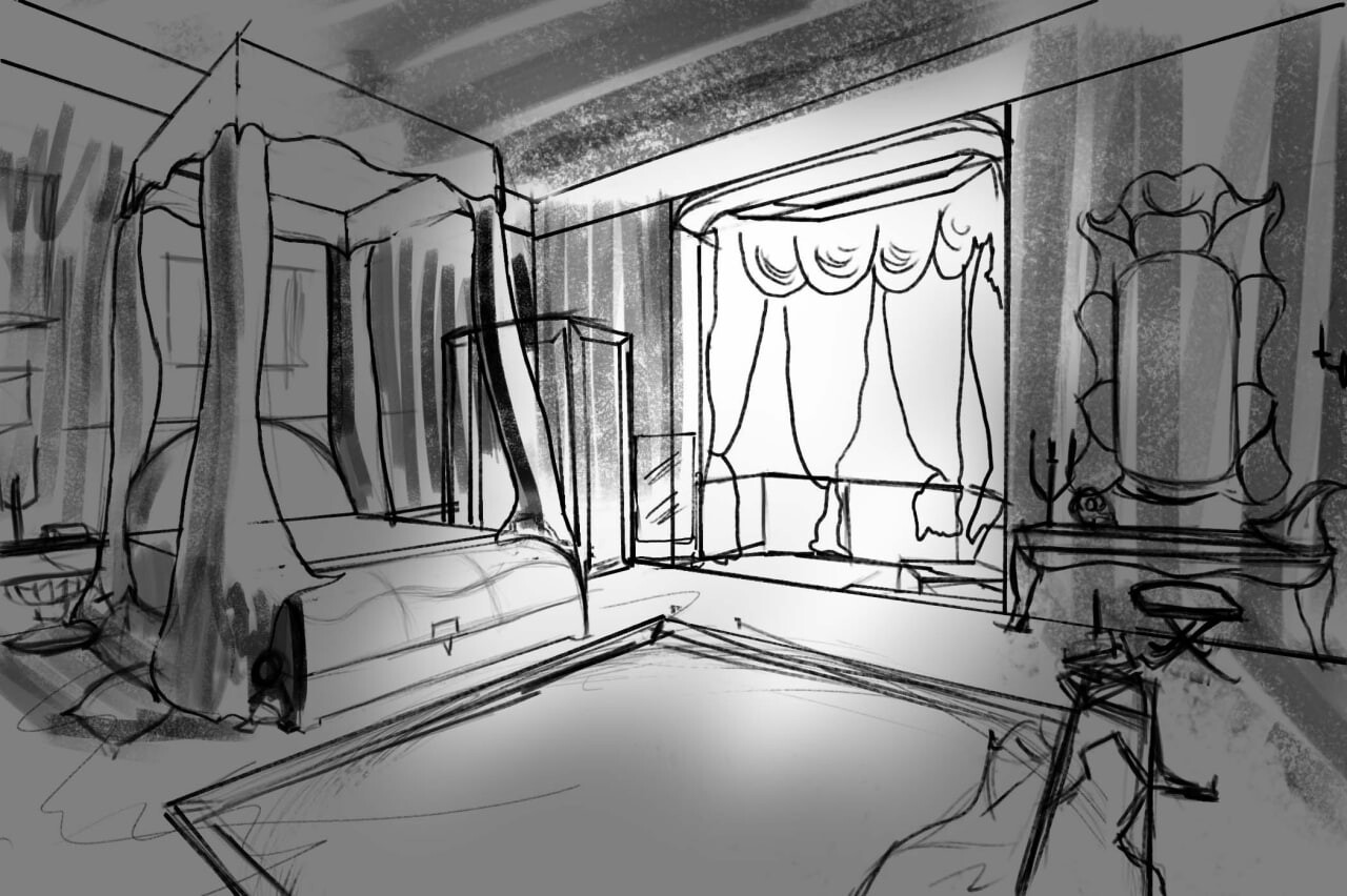 how to draw visual novel backgrounds
