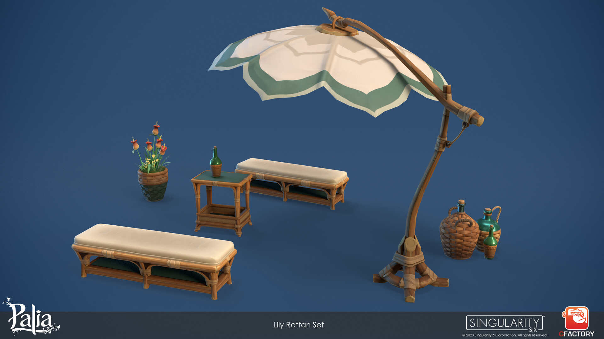 GFactory - Furniture - Lily Rattan Set
