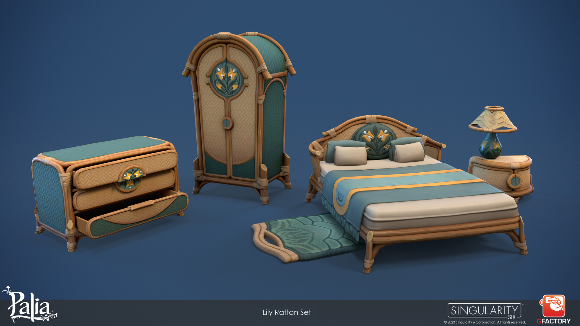 GFactory - Furniture - Lily Rattan Set