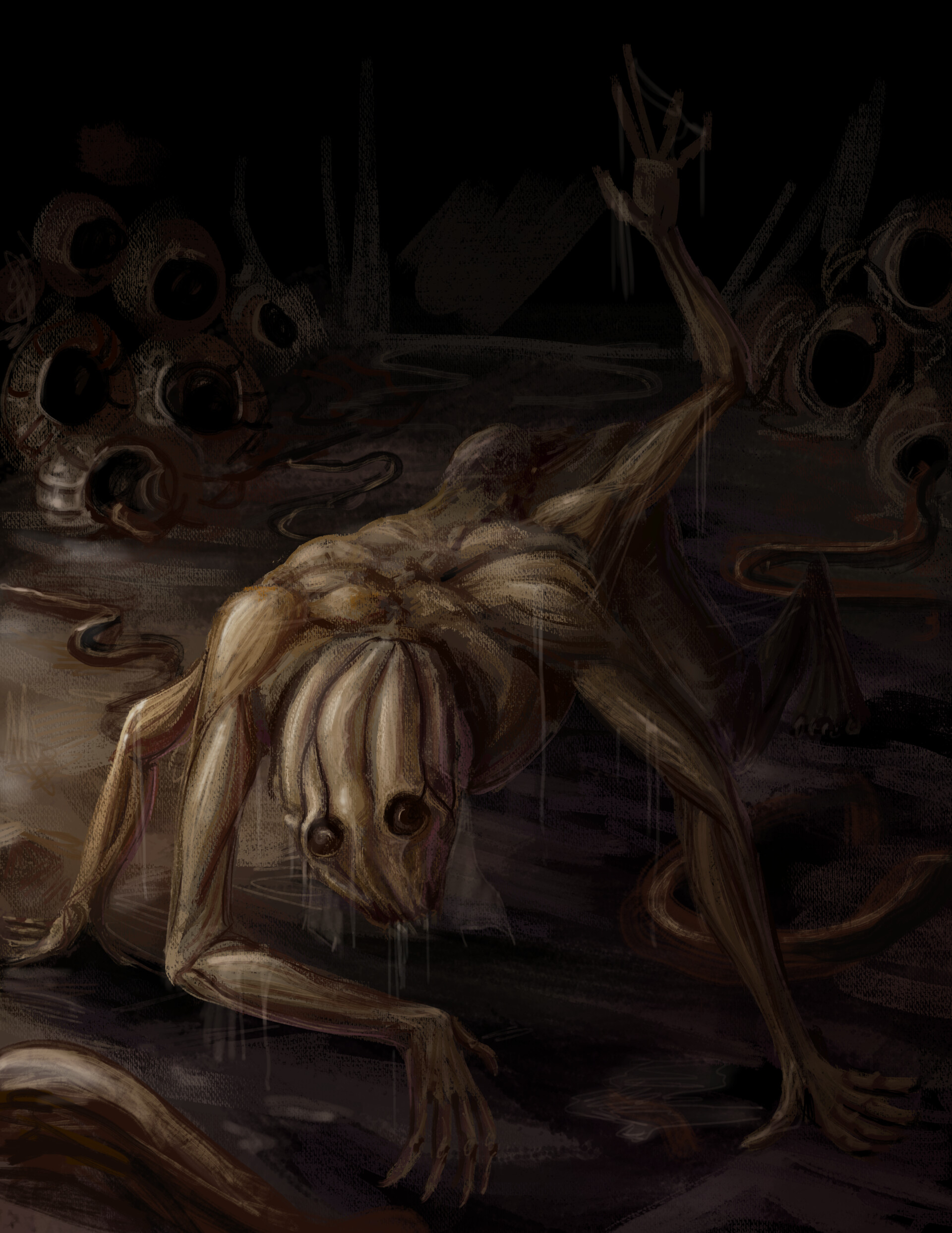 ArtStation - Biopunk monster illustration