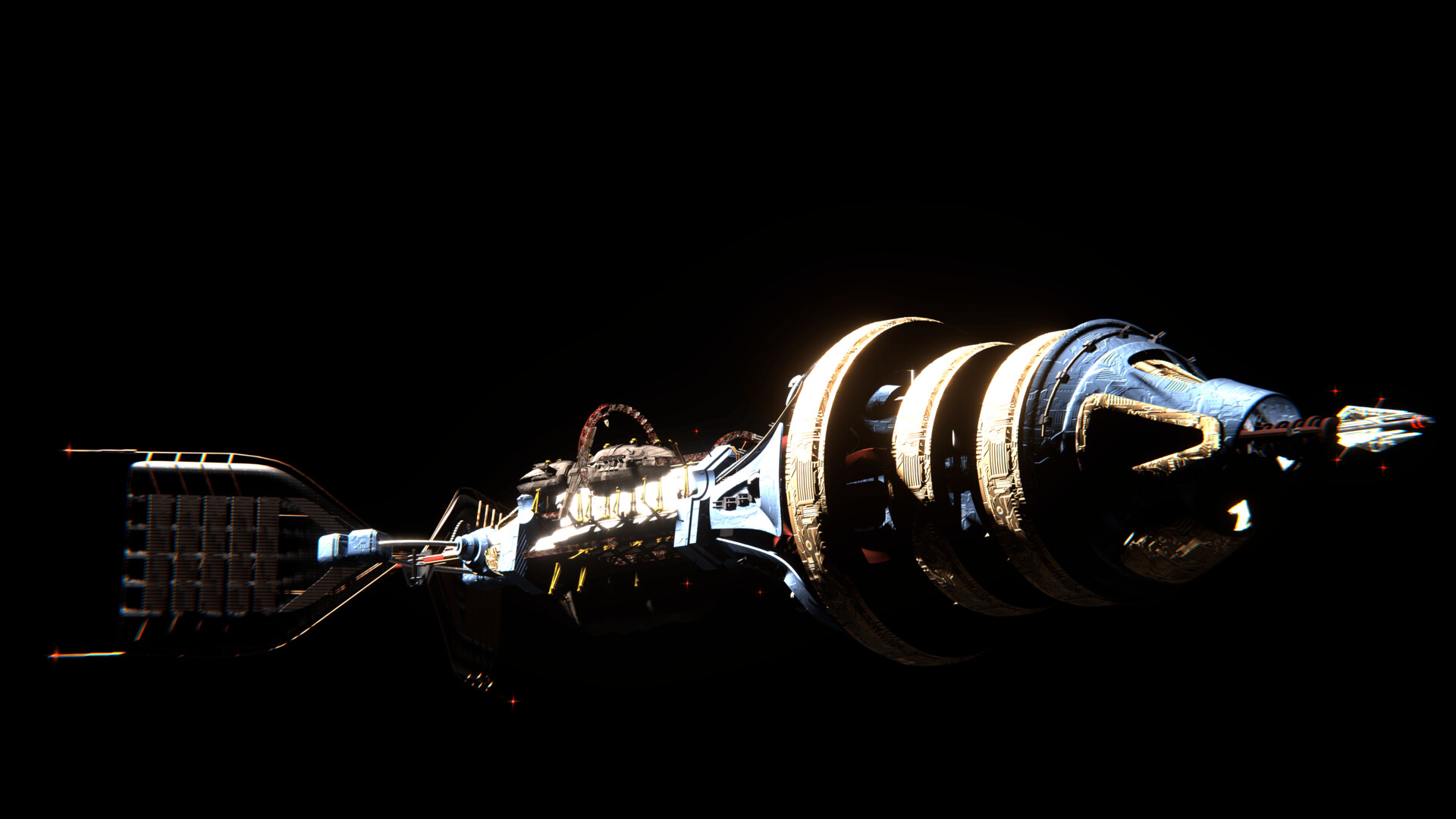 ArtStation - Aqualia Mining/Defense Space Station