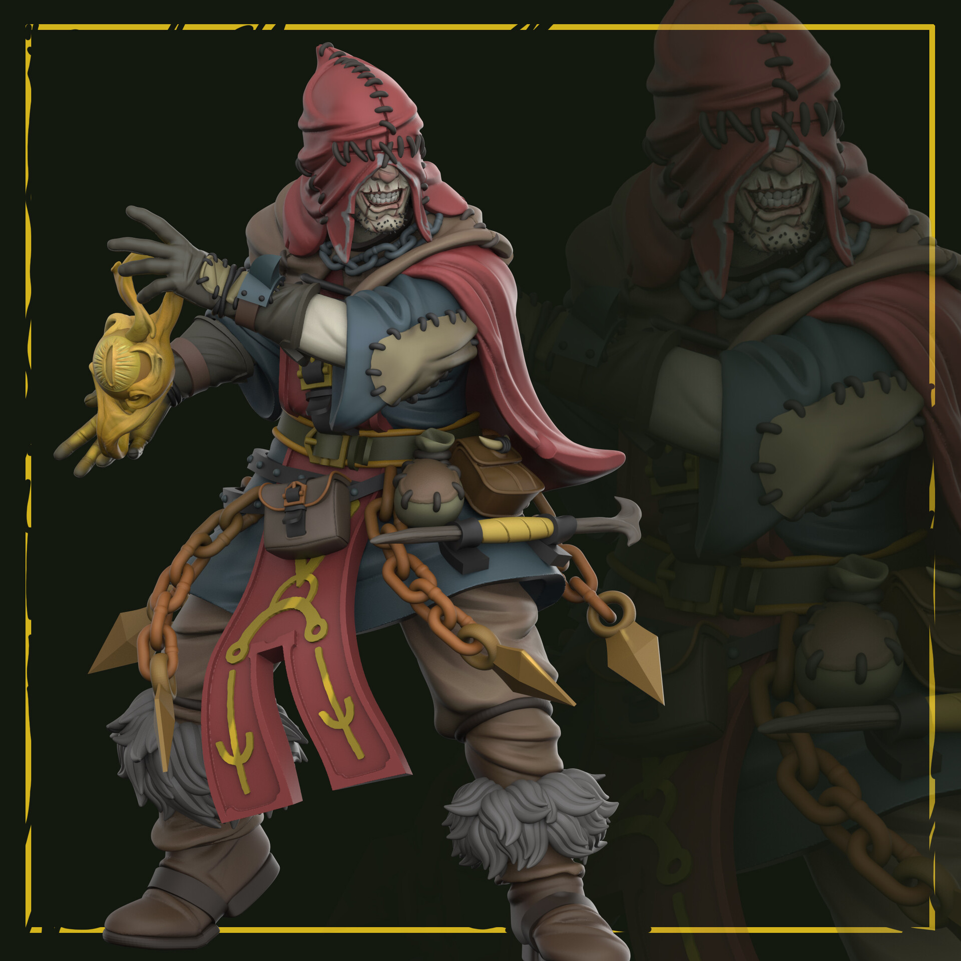 ArtStation - Cultist miniature for DnD