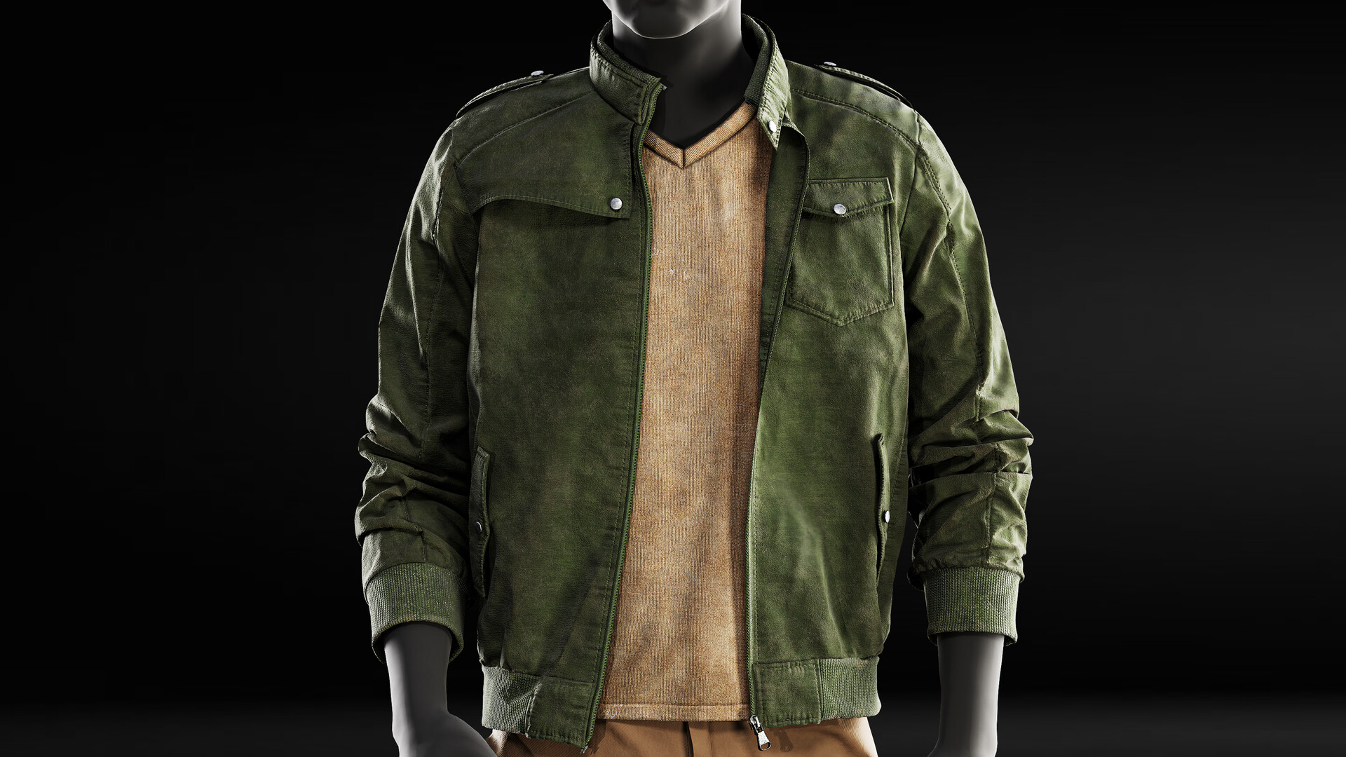 ArtStation - Men’s jacket/ marvelous designer / clo3d / PBR textures ...