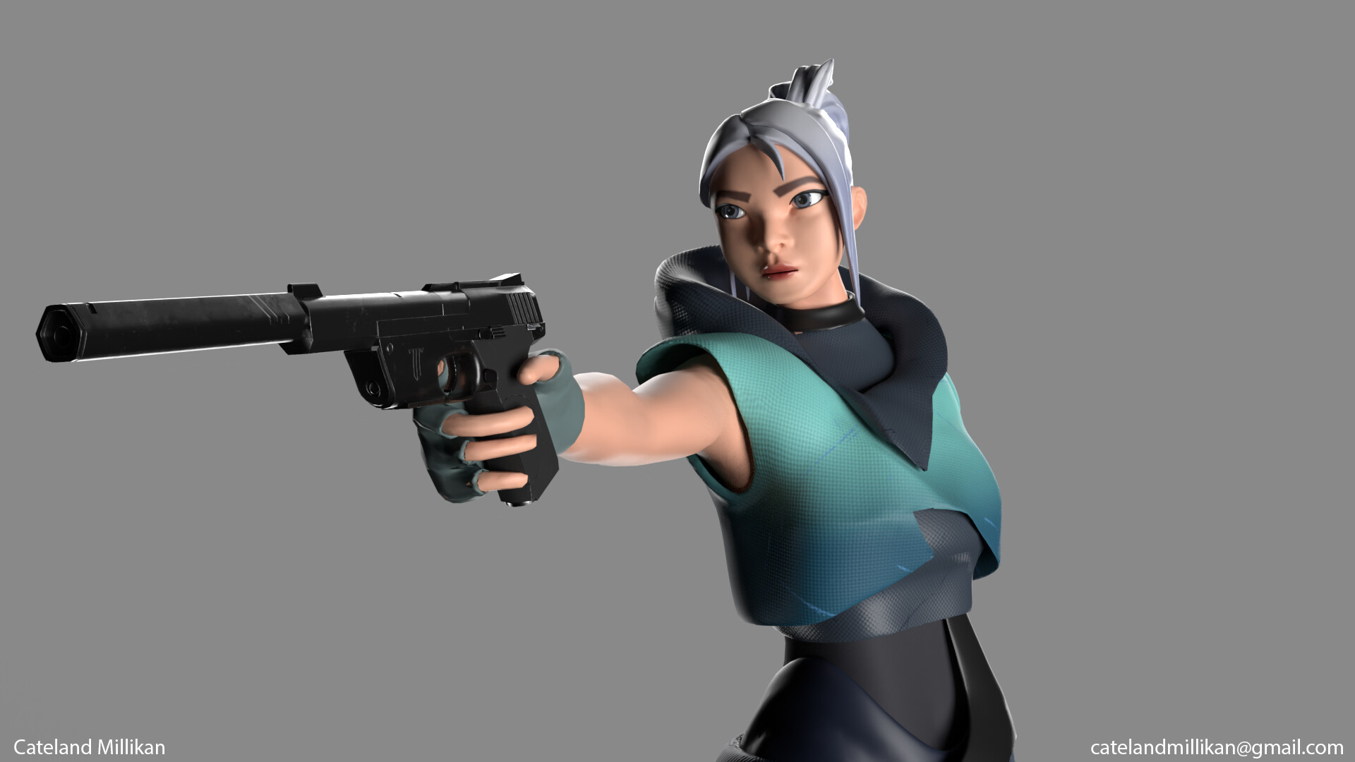 Cateland Millikan - Jett Character Model (Valorant)