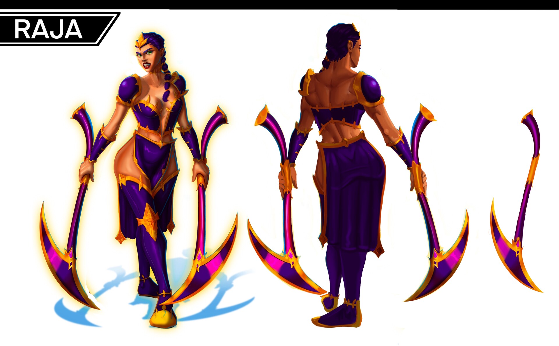 ArtStation - Original character Raja design sheet