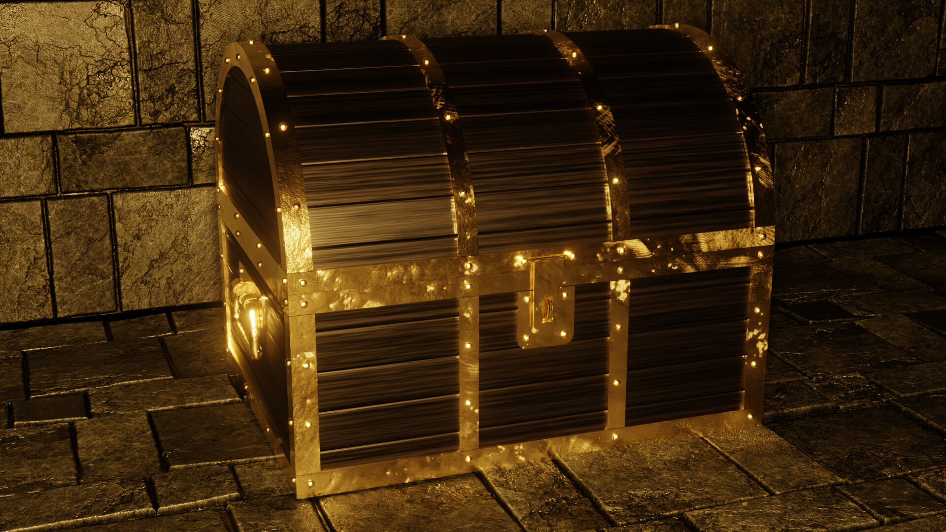 ArtStation - Chest in Dungeon