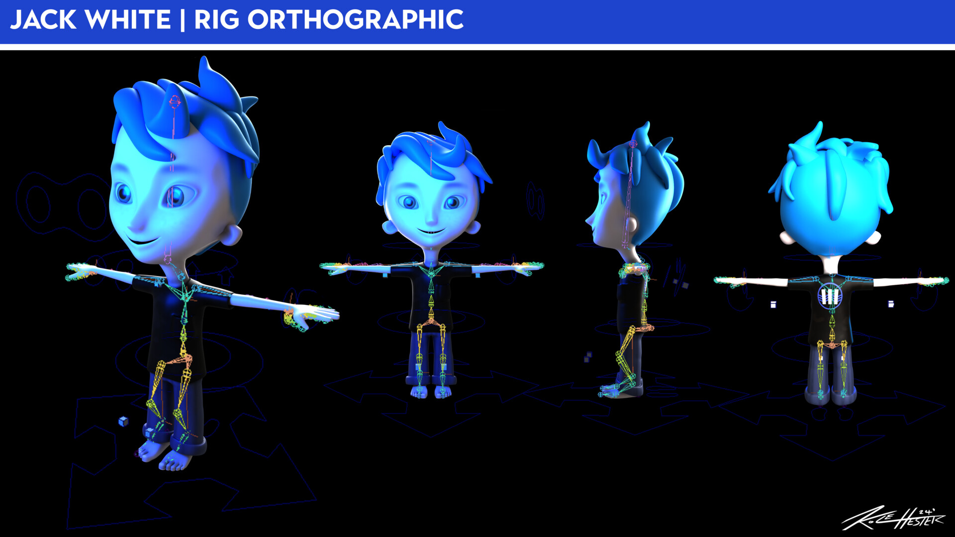 Kole Hester - Jack White | Character Rig, Pose & Render (2024)