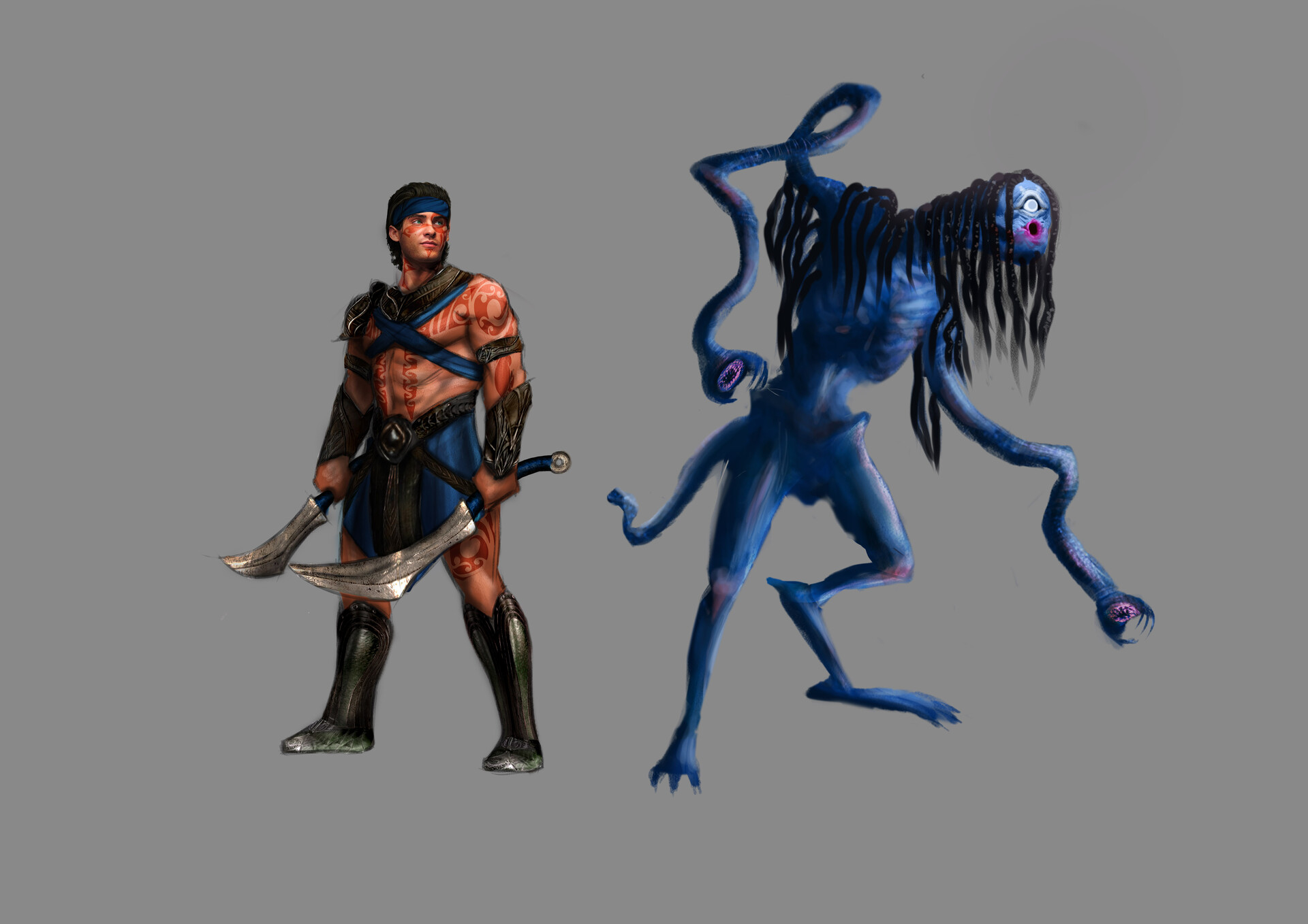 ArtStation - Carthoris and the Plant-man