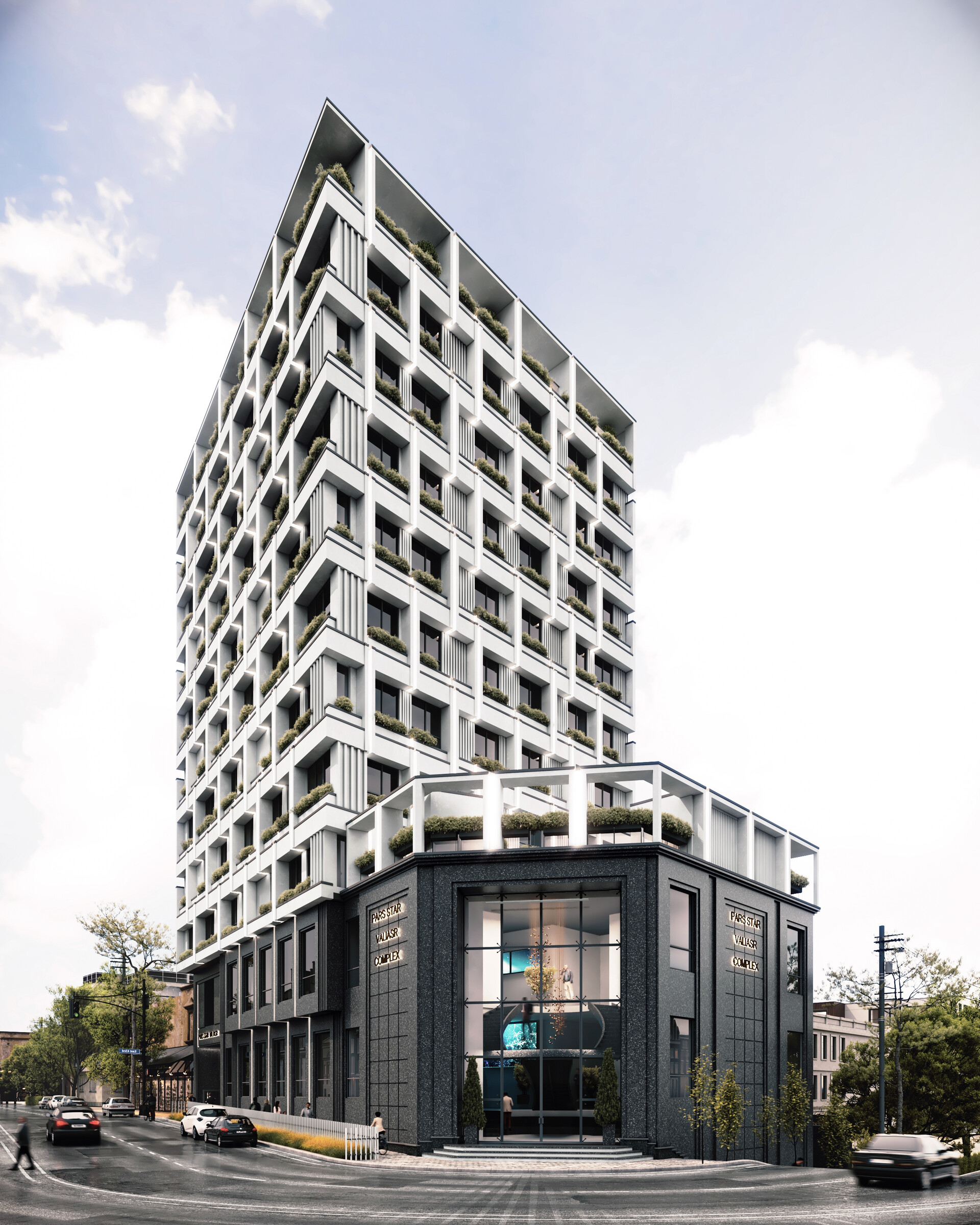 ArtStation - "Pars Star Valiasr" Administrative-Commercial Building